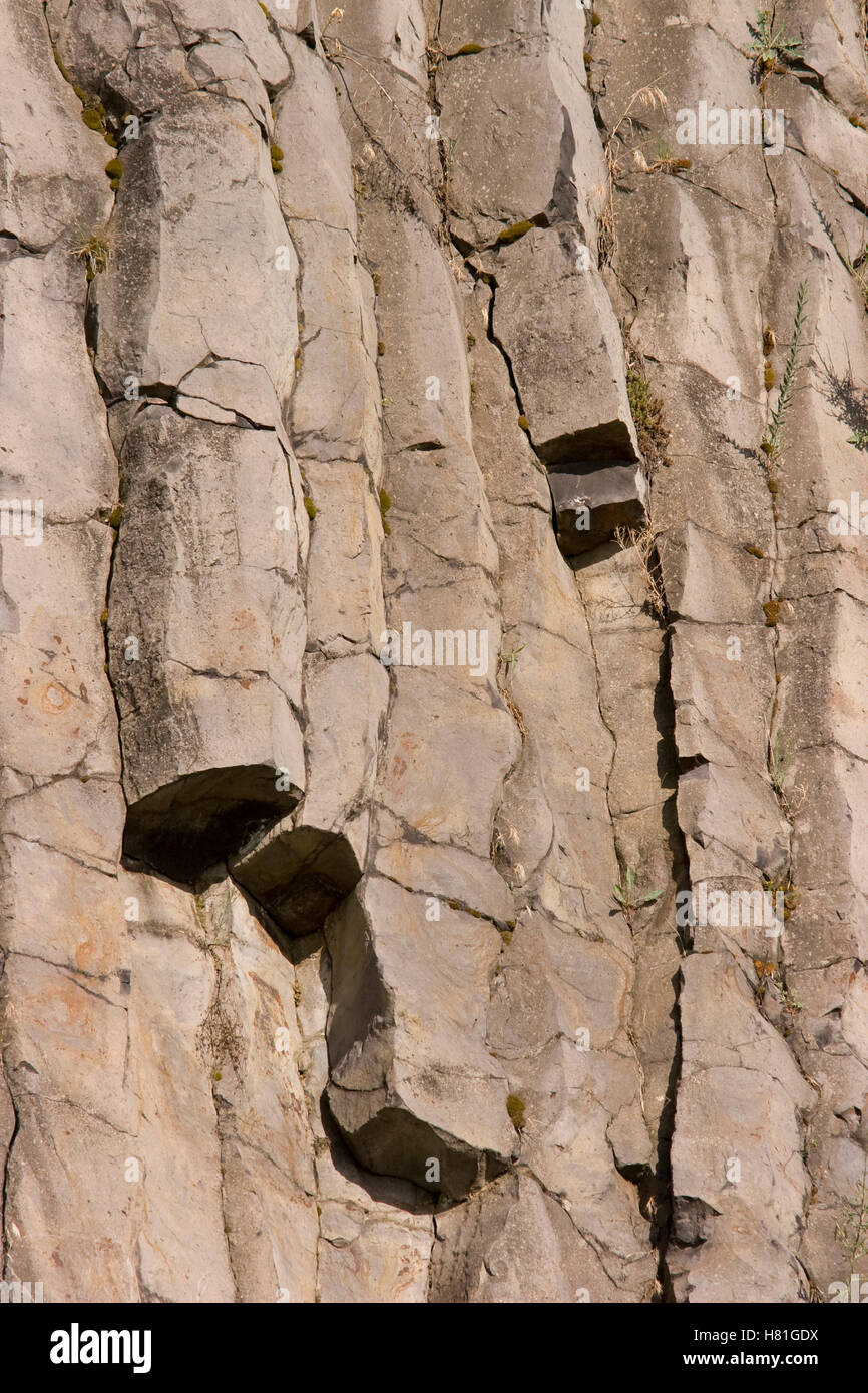 Columnar basalt, Hungary Stock Photo - Alamy