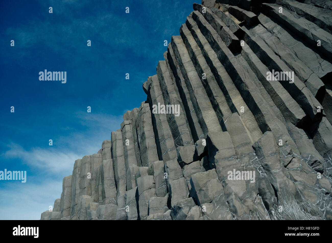 Columnar basalt formation, Vik, Iceland Stock Photo - Alamy