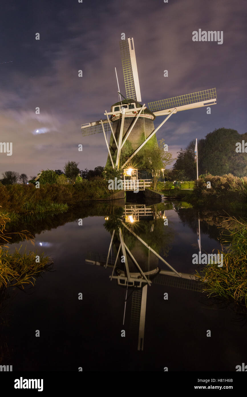 De Riekermolen is a historic polder drainage windmill from 1636 on the ...
