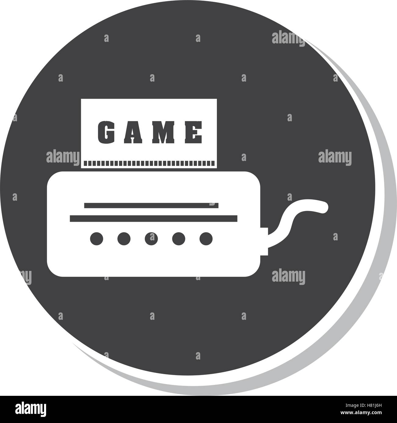Game control design over white background, Vector illustration Stock ...