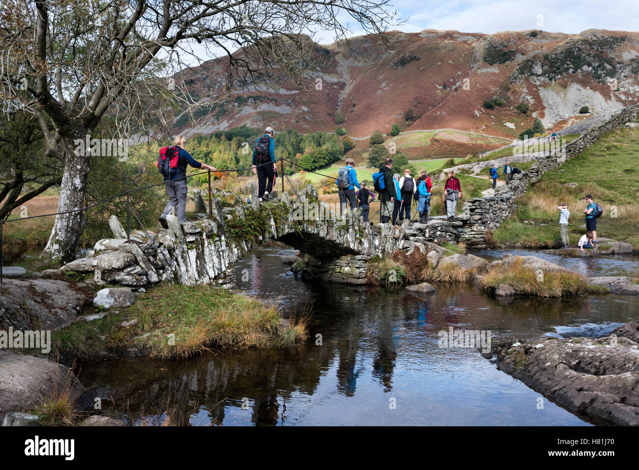 Slater Bridge (an old packhorse bridge), Little Langdale, The Lake ...