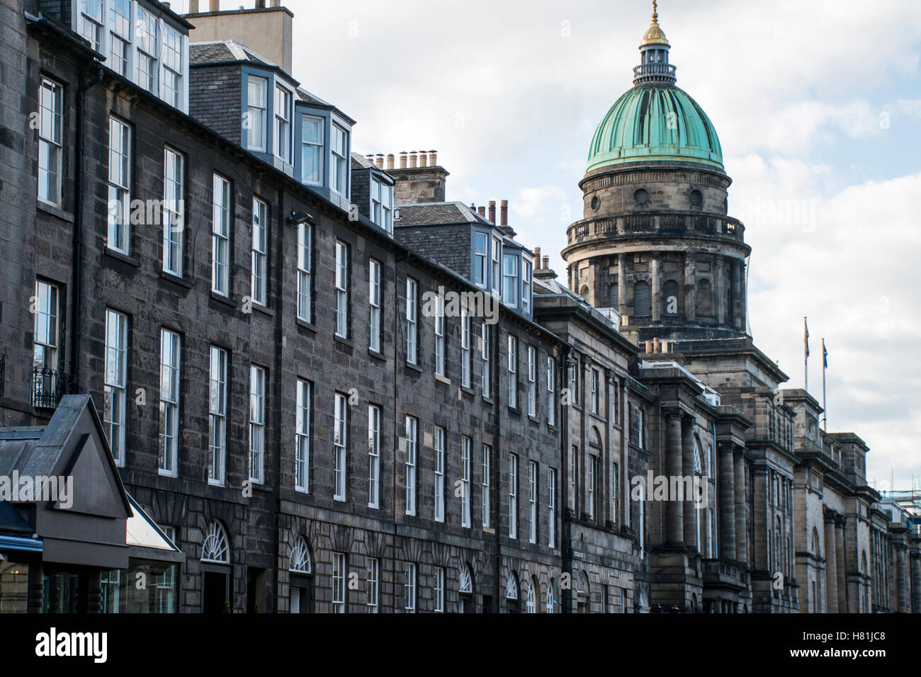 Edinburgh city historic Town the Architecture Fassade and Church Stock ...