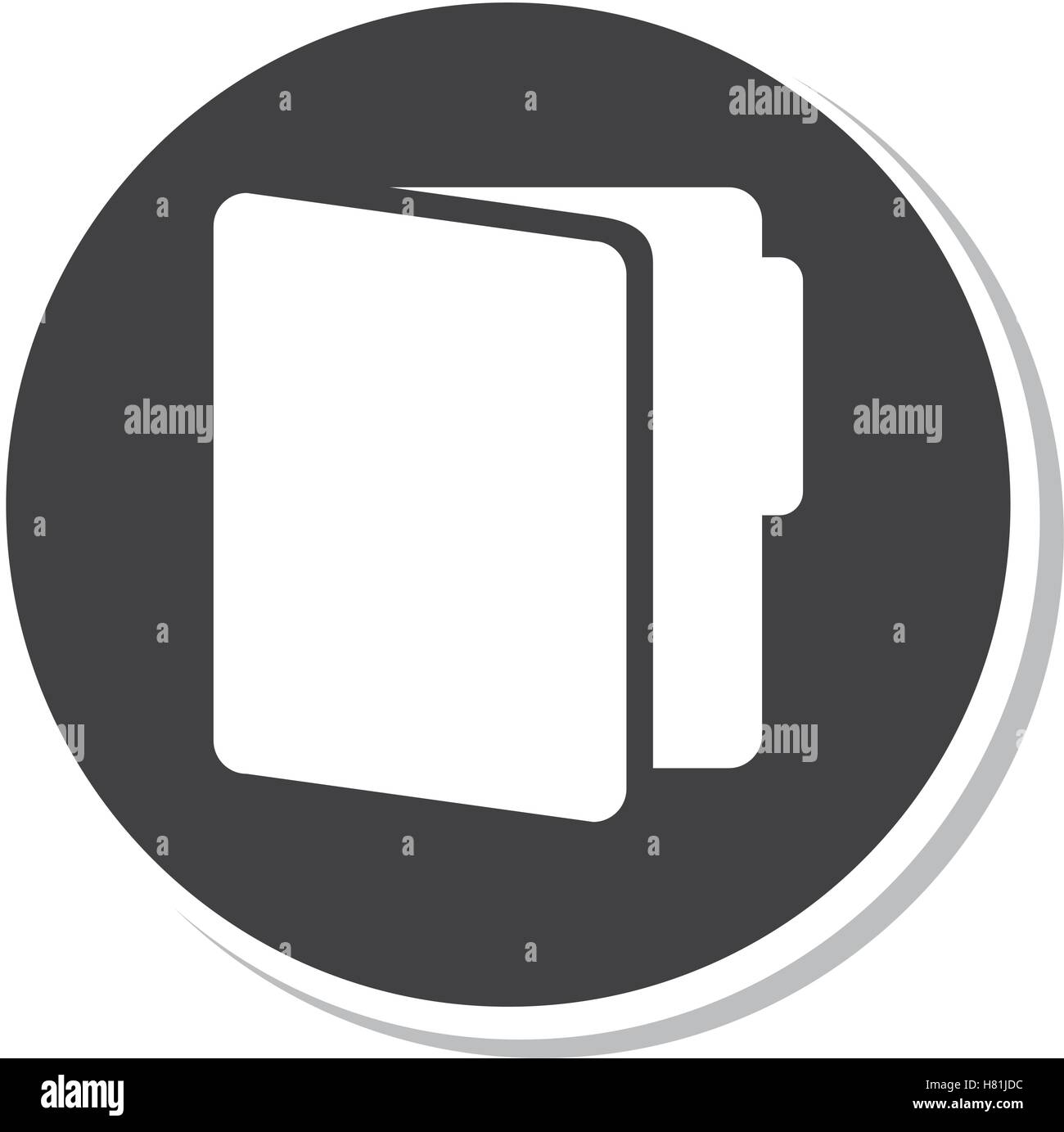 folder data document icon vector isolated graphic Stock Vector Image ...