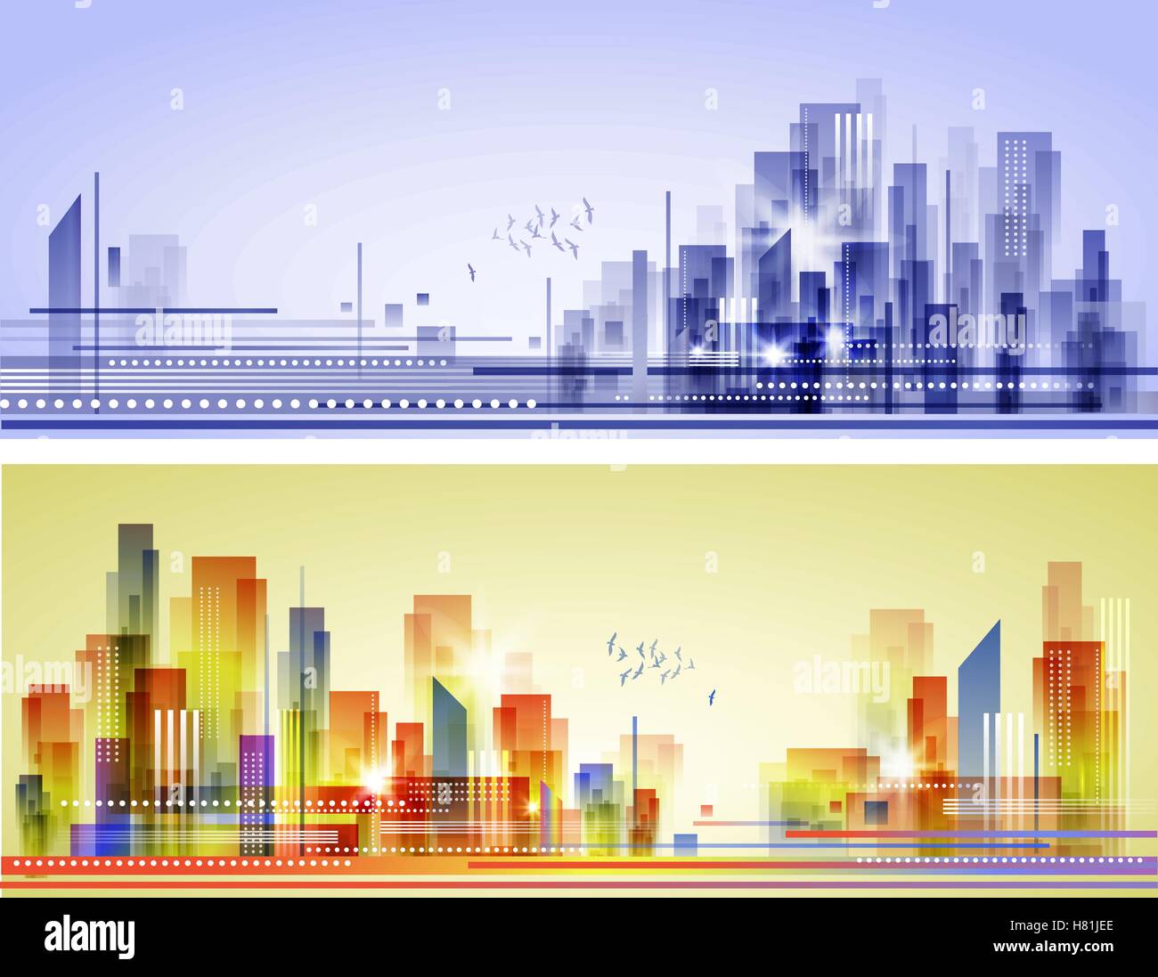 Abstract City Landscape Stock Vector Image & Art - Alamy