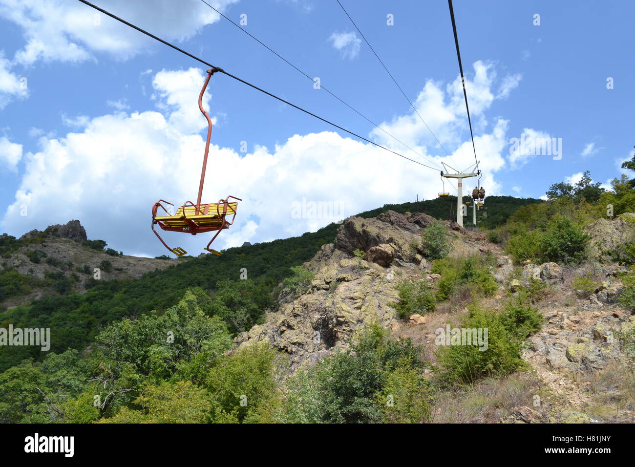 Lift Karandila Mountain, Sliven Bulgaria Stock Photo - Alamy
