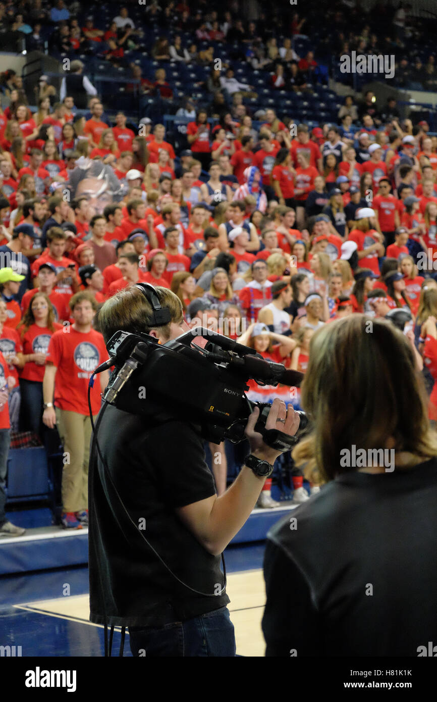 Supporters at the Gonzaga vs West Georgia Wolves - Friday, Nov. 11 ...