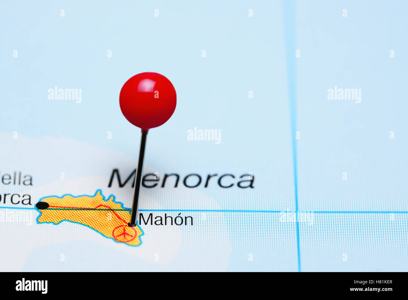 Menorca map hi-res stock photography and images - Alamy