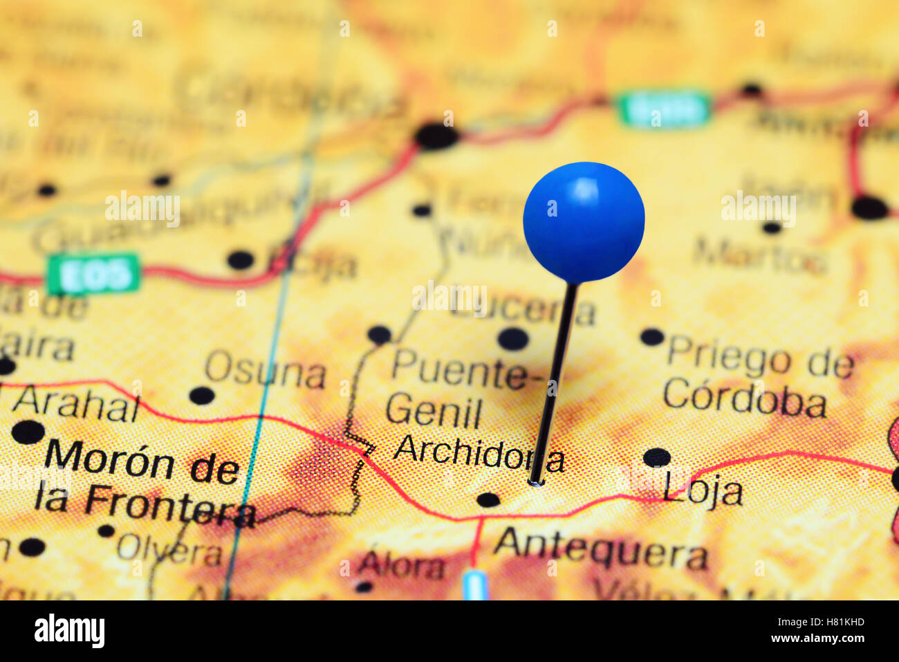 Map of archidona spain hi-res stock photography and images - Alamy
