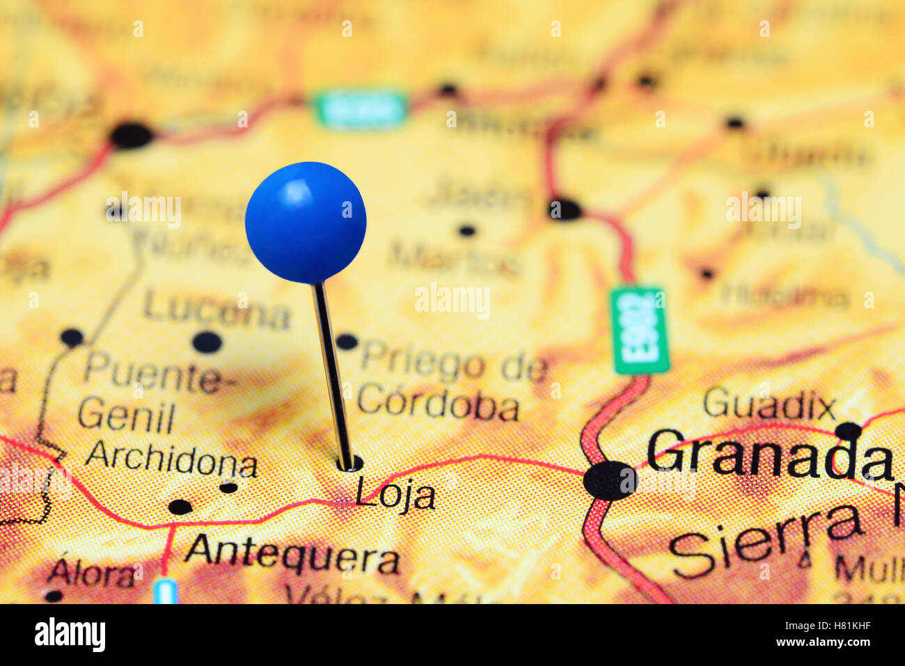 Loja spain on a map hi-res stock photography and images - Alamy