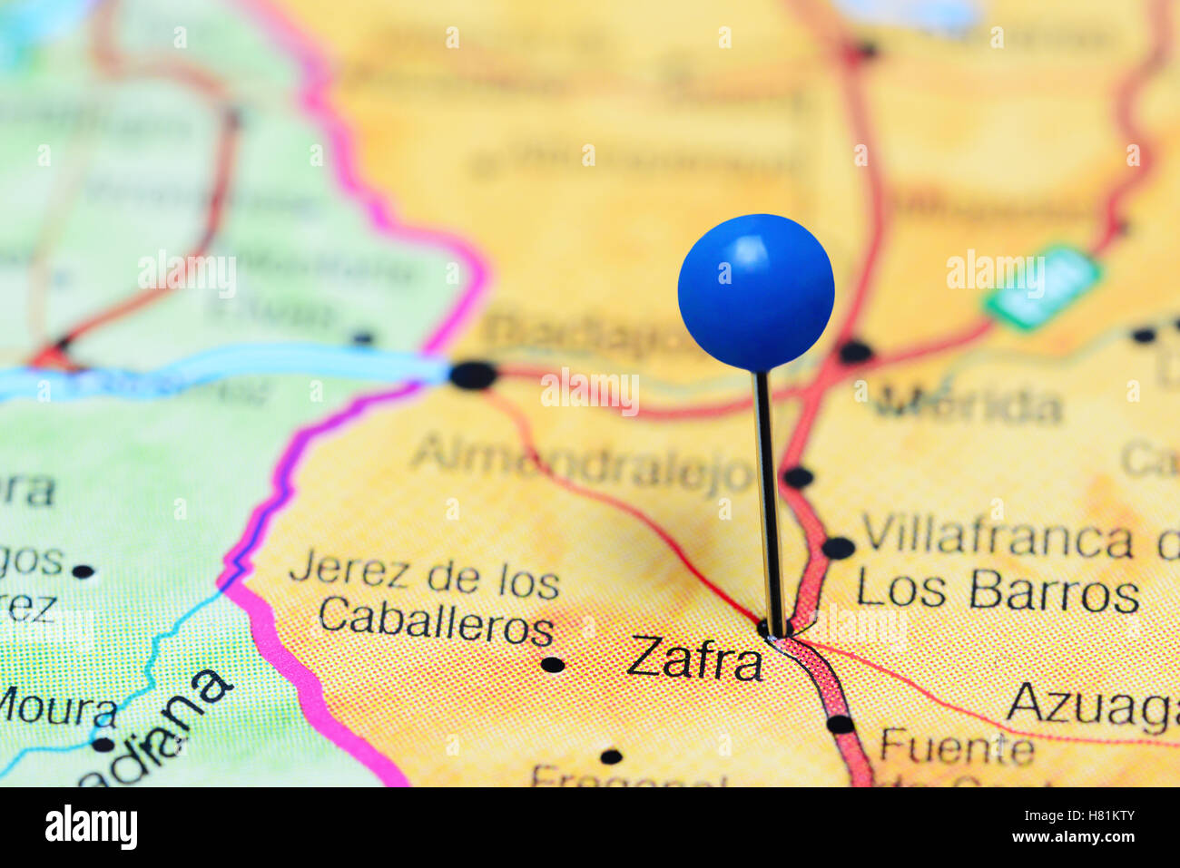 Zafra spain map hi-res stock photography and images - Alamy