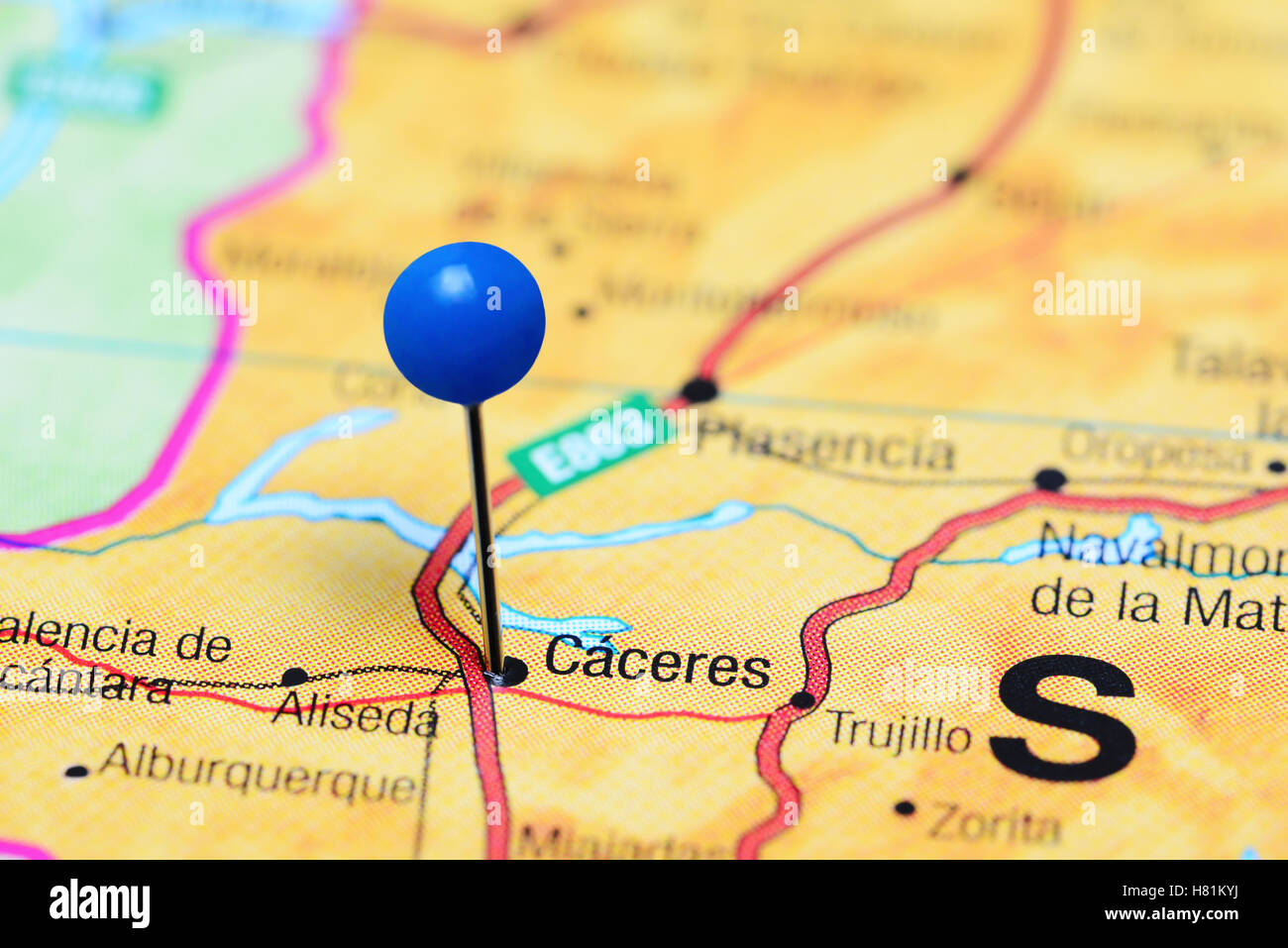 Map of caceres spain hi-res stock photography and images - Alamy