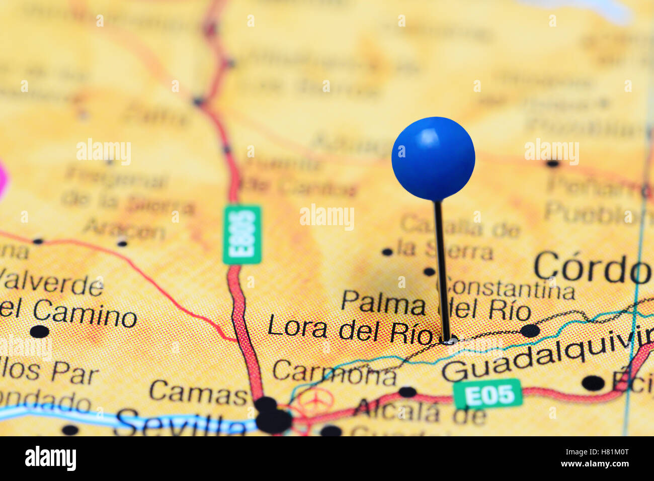 Map of lora del rio hi-res stock photography and images - Alamy
