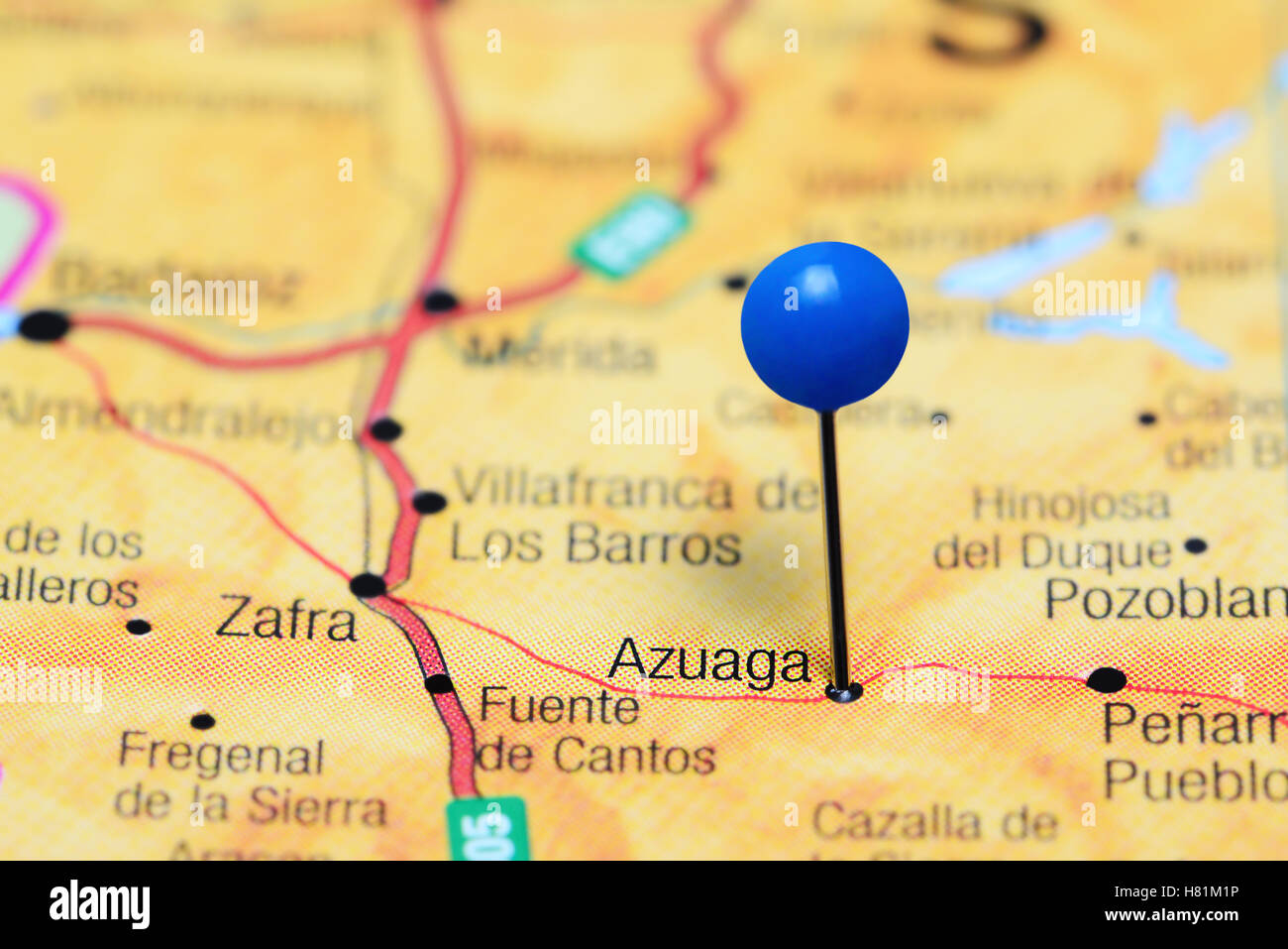 Azuaga spain map hi-res stock photography and images - Alamy