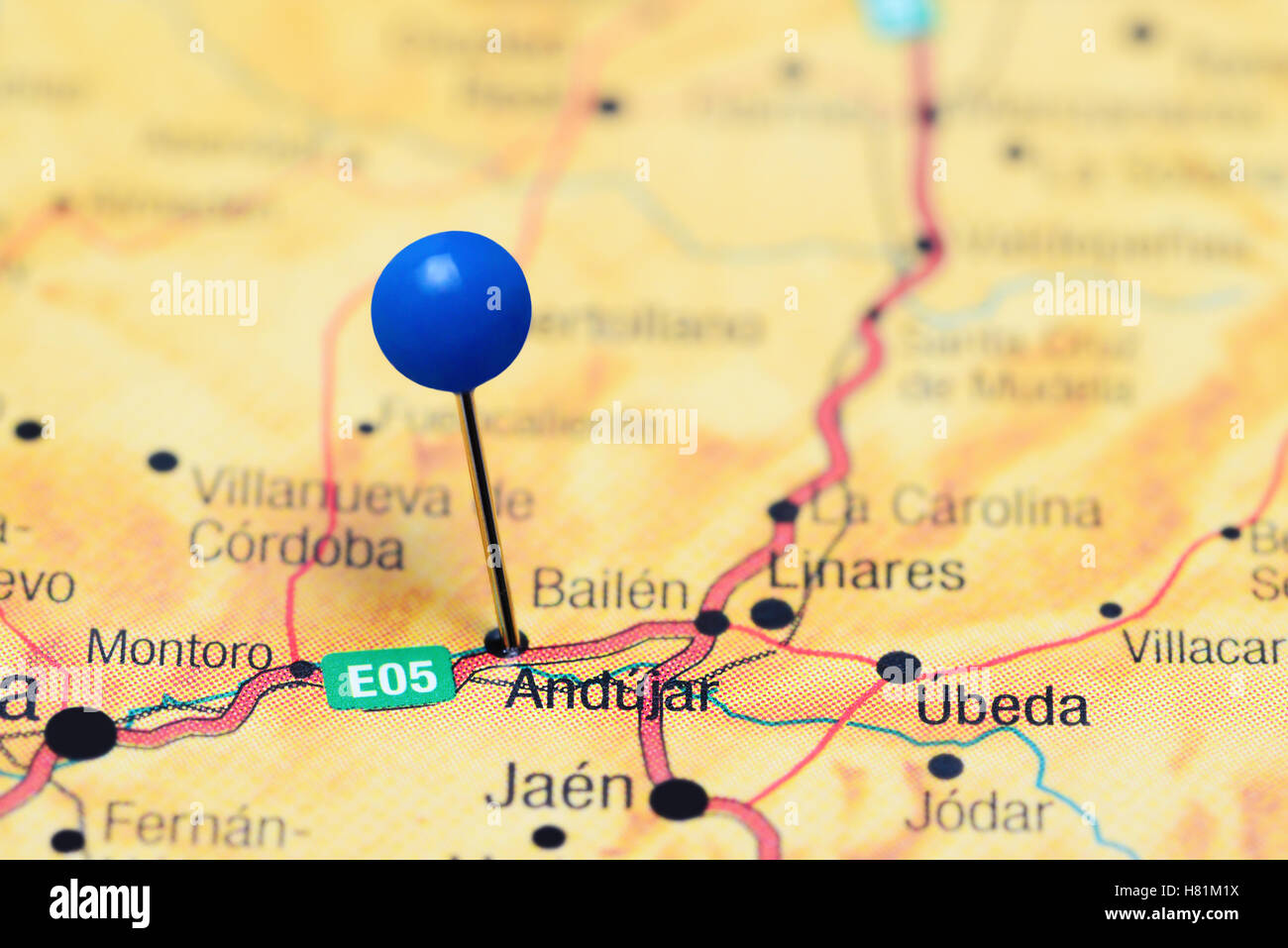 Andujar spain map hi-res stock photography and images - Alamy