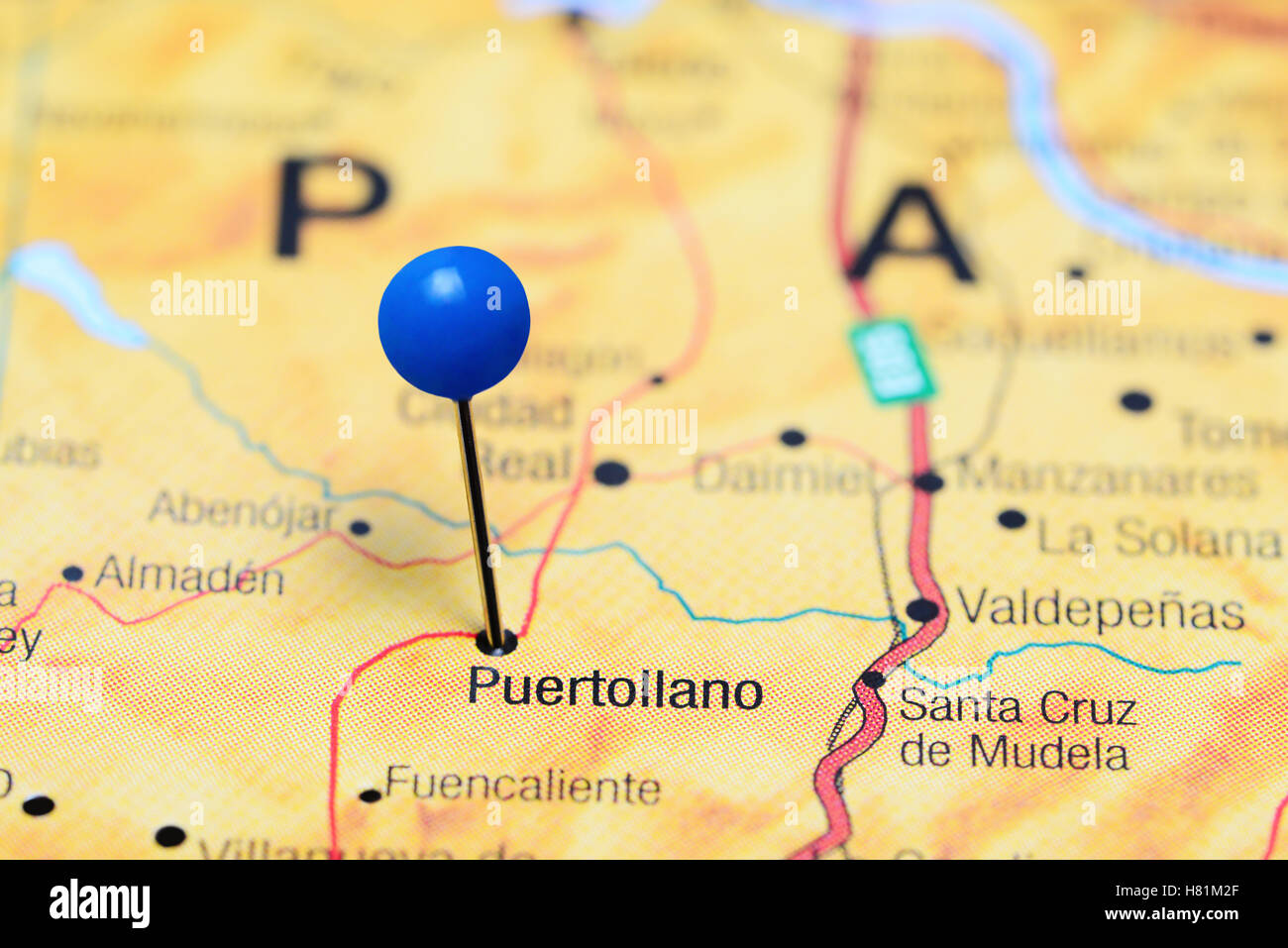 Puertollano map hi-res stock photography and images - Alamy