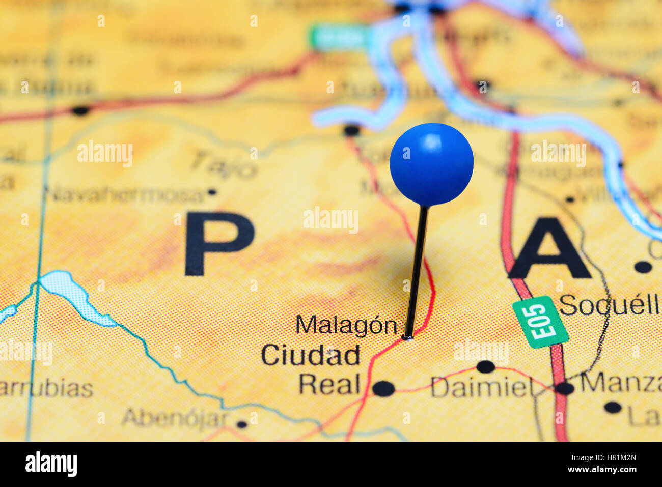 Map of malagon hi-res stock photography and images - Alamy