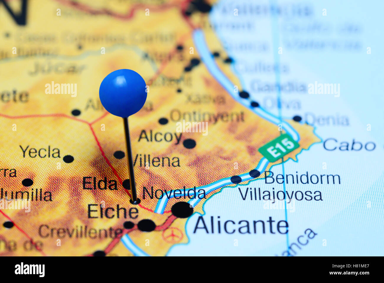 Map of novelda spain hi-res stock photography and images - Alamy