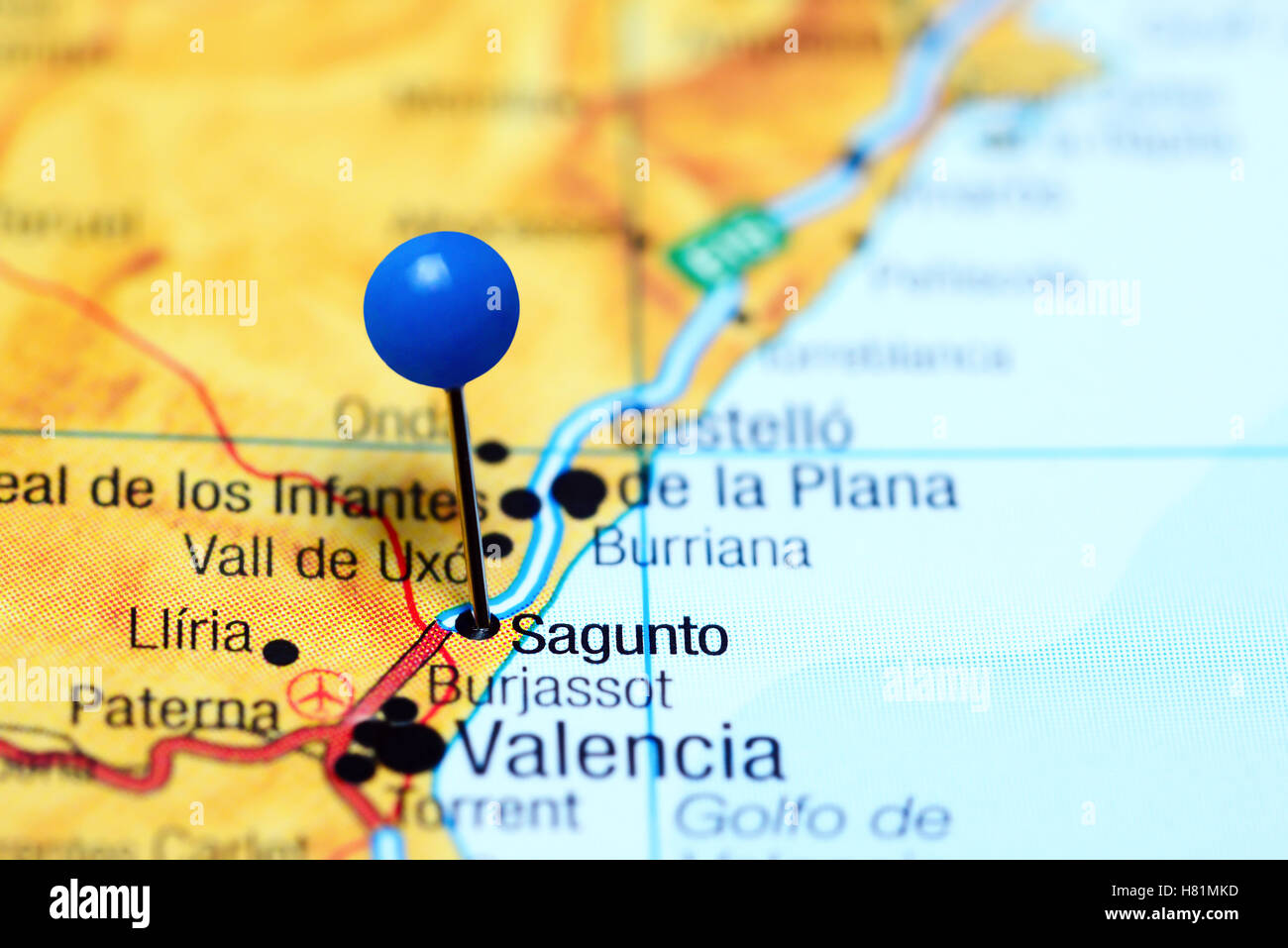 Sagunt map hi-res stock photography and images - Alamy