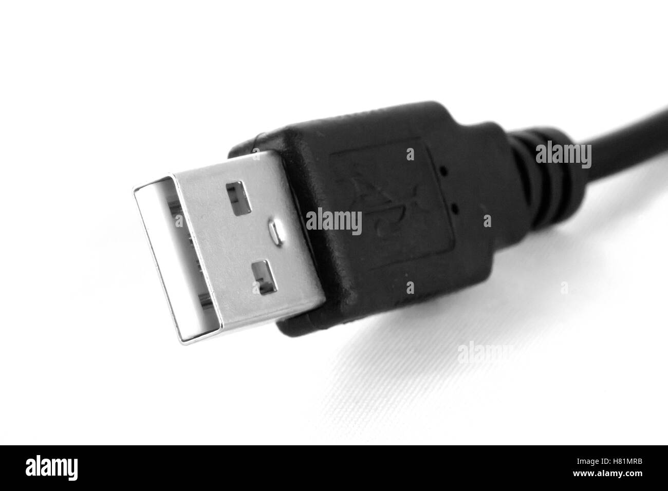 Usb plug black cable on hi-res stock photography and images - Alamy