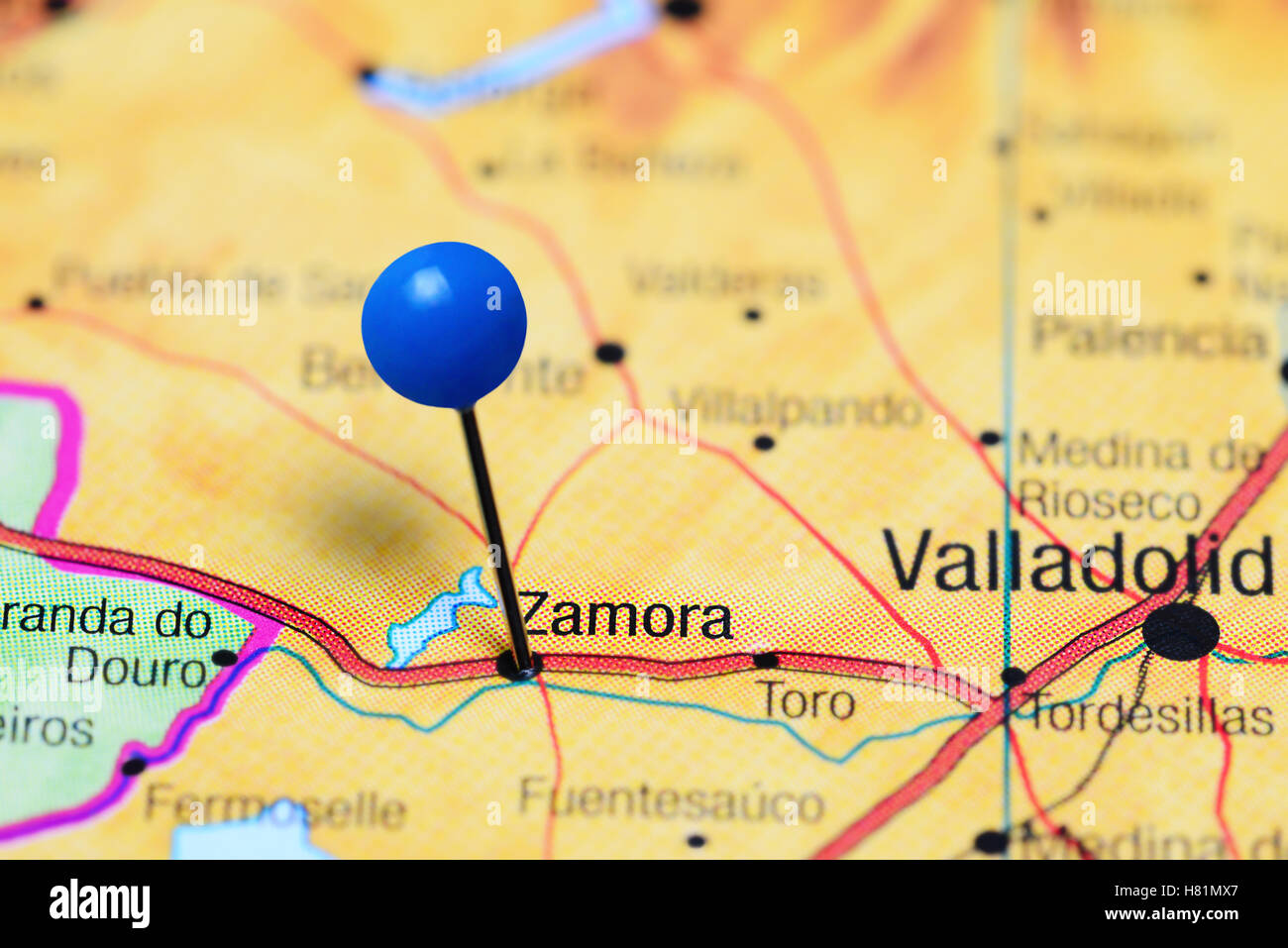 Zamora Spain Map