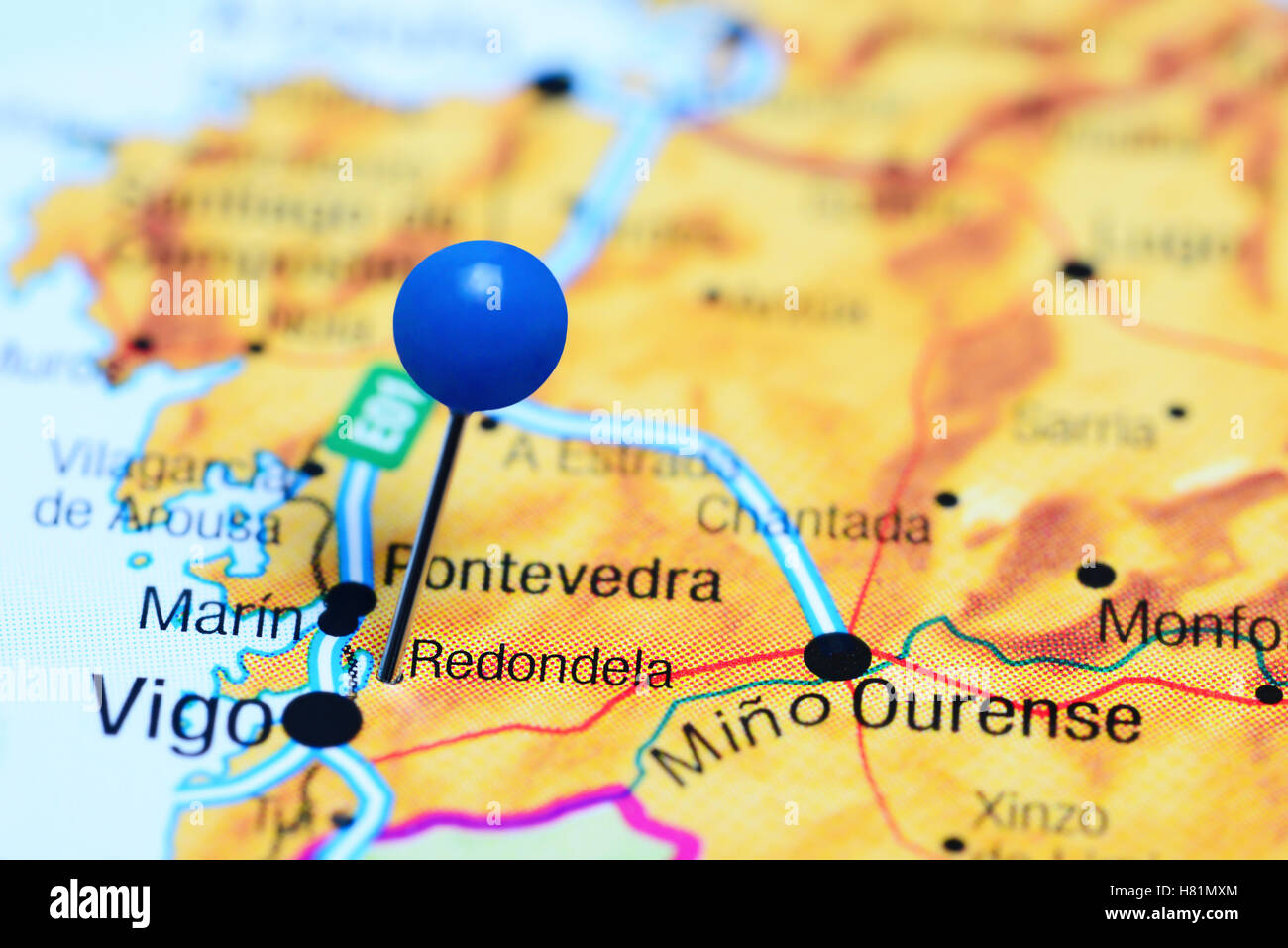 Redondela spain map hi-res stock photography and images - Alamy