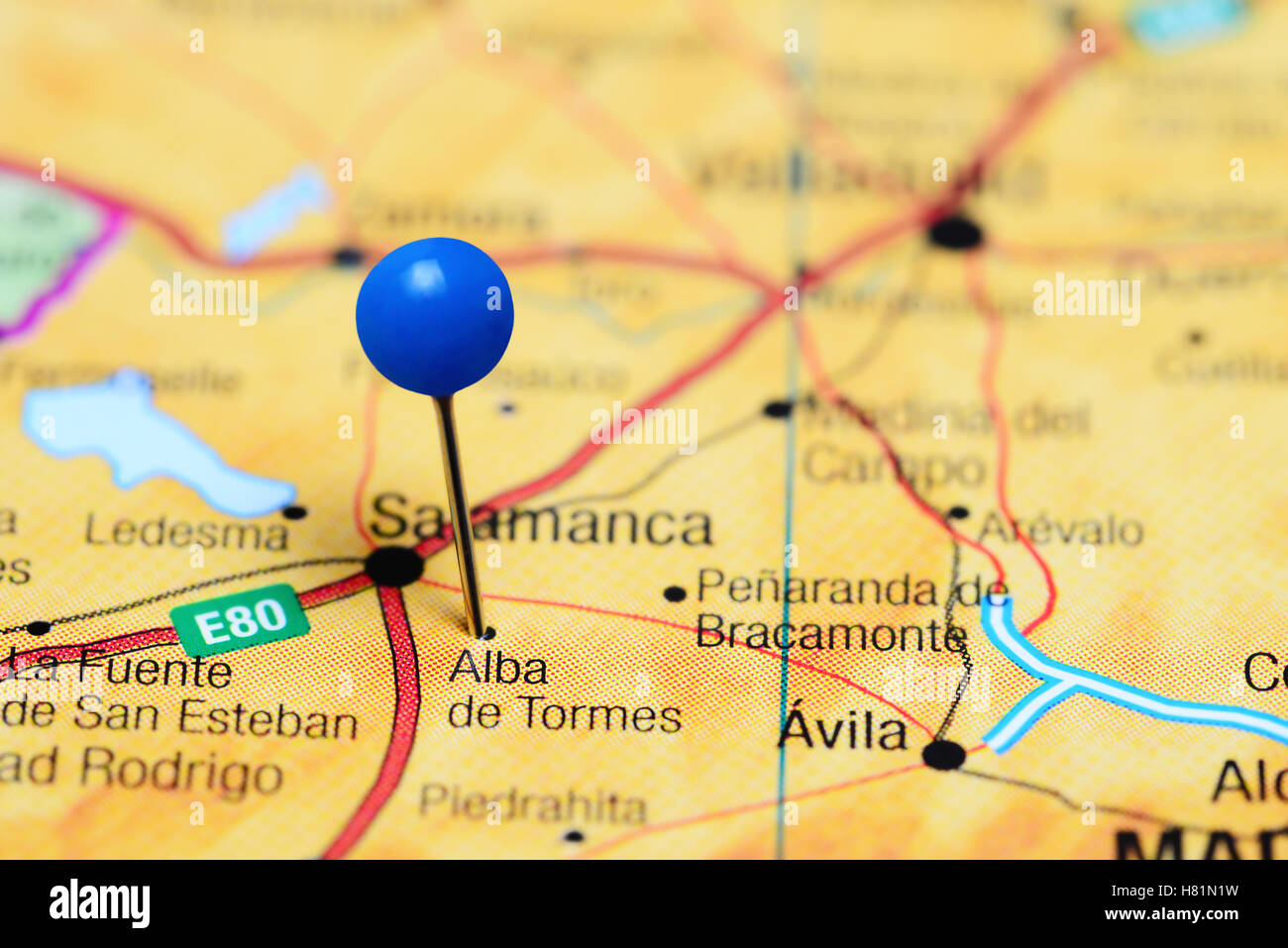 Map of alba de tormes hi-res stock photography and images - Alamy