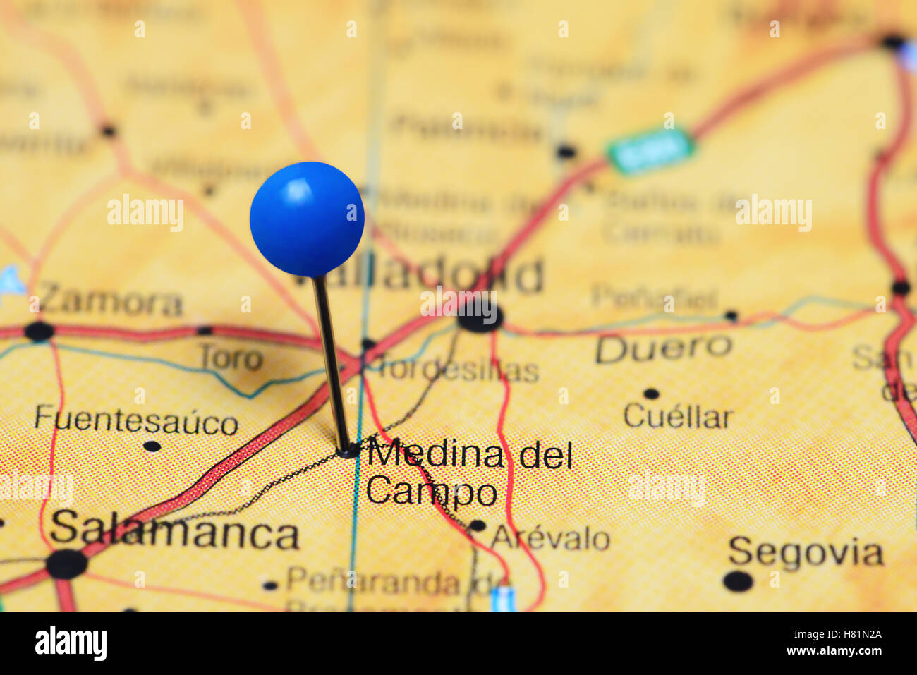 Map of medina del campo hi-res stock photography and images - Alamy