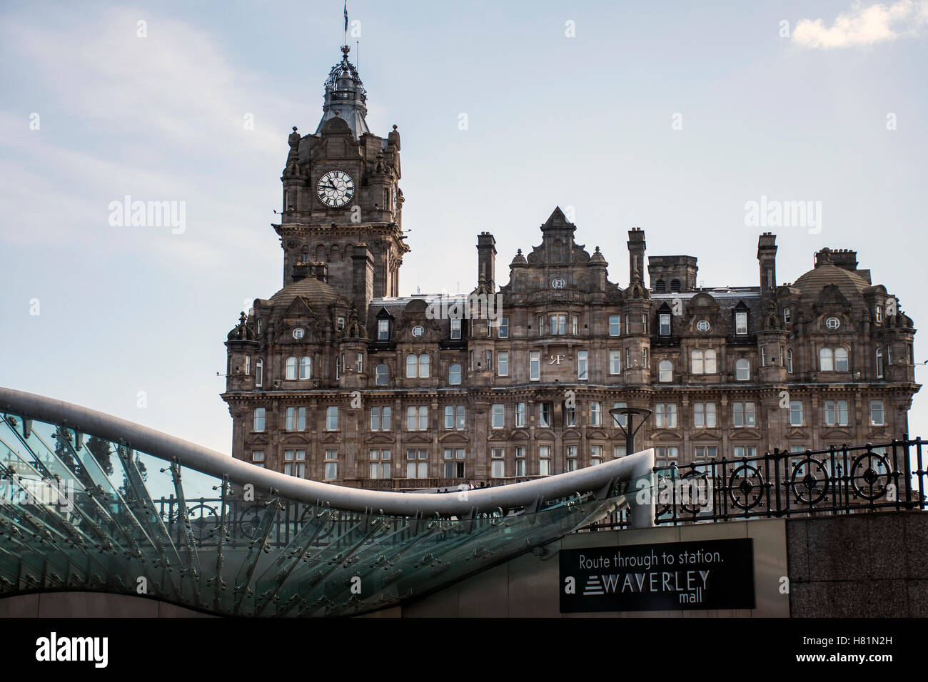 Edinburgh city historic Waverley Train Station Rail Design of ...