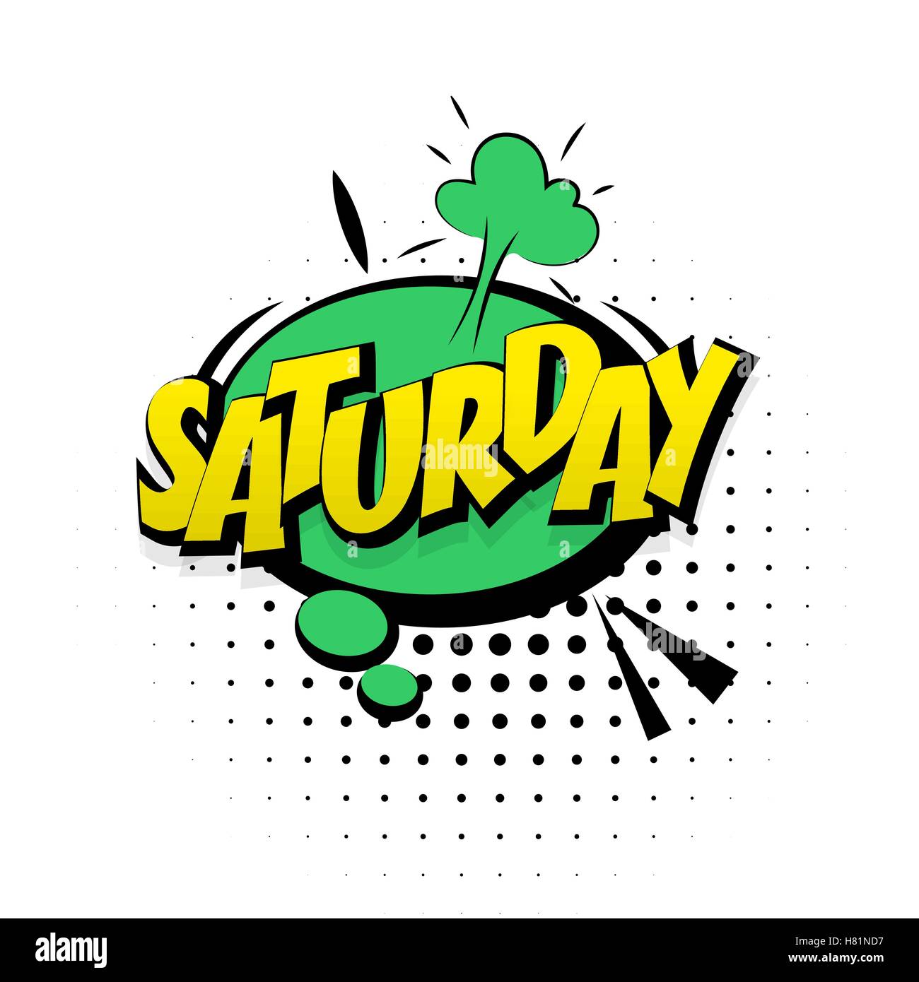 Comic yellow sound effects pop art vector style. Sound bubble speech ...