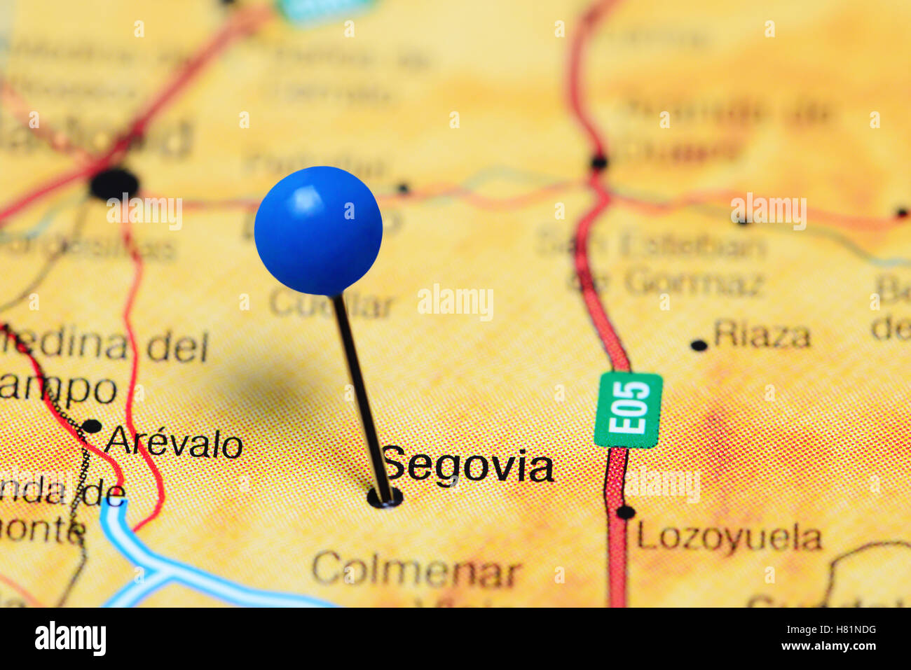 Map of segovia spain hi-res stock photography and images - Alamy