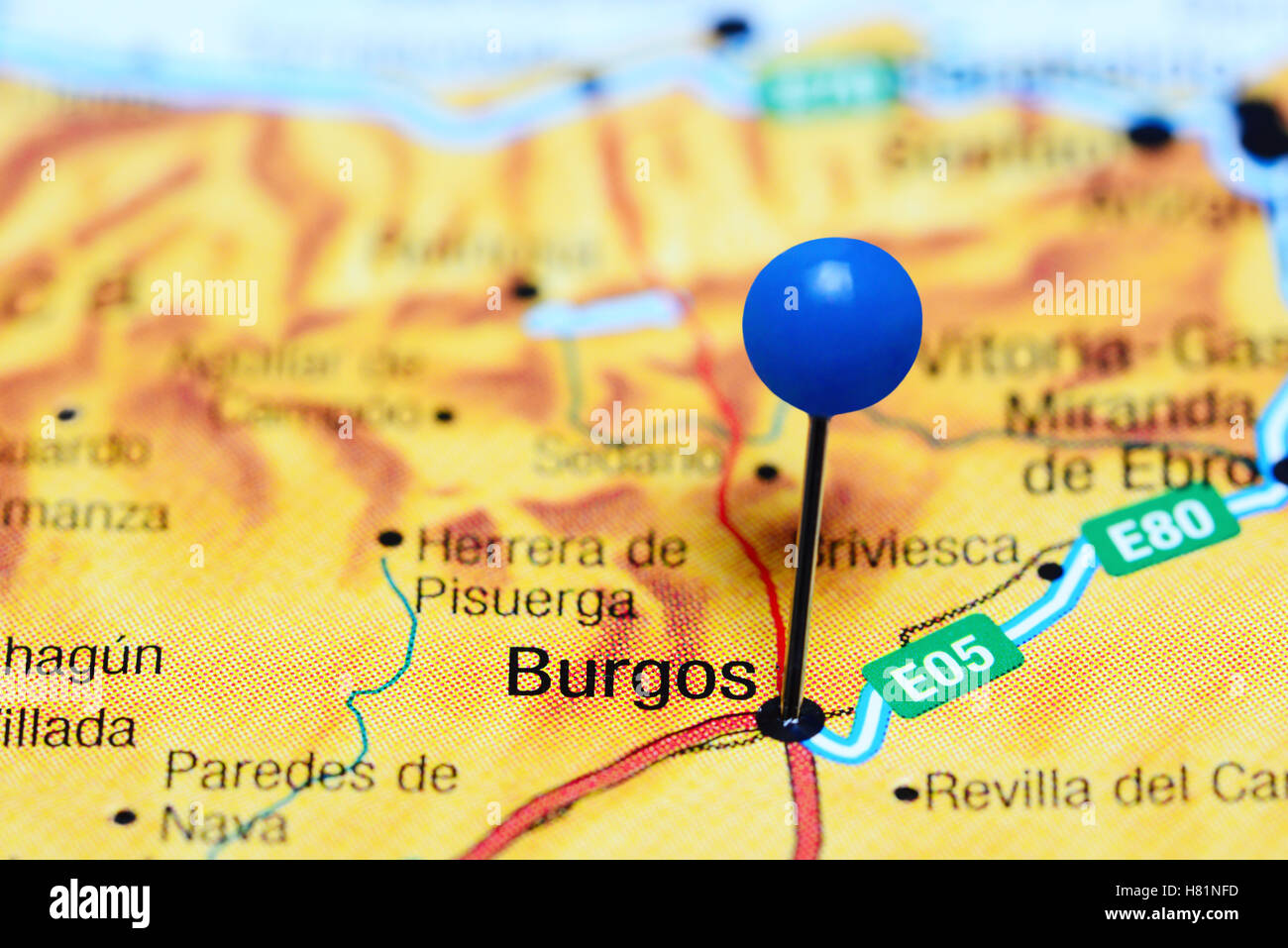 Burgos map hi-res stock photography and images - Alamy