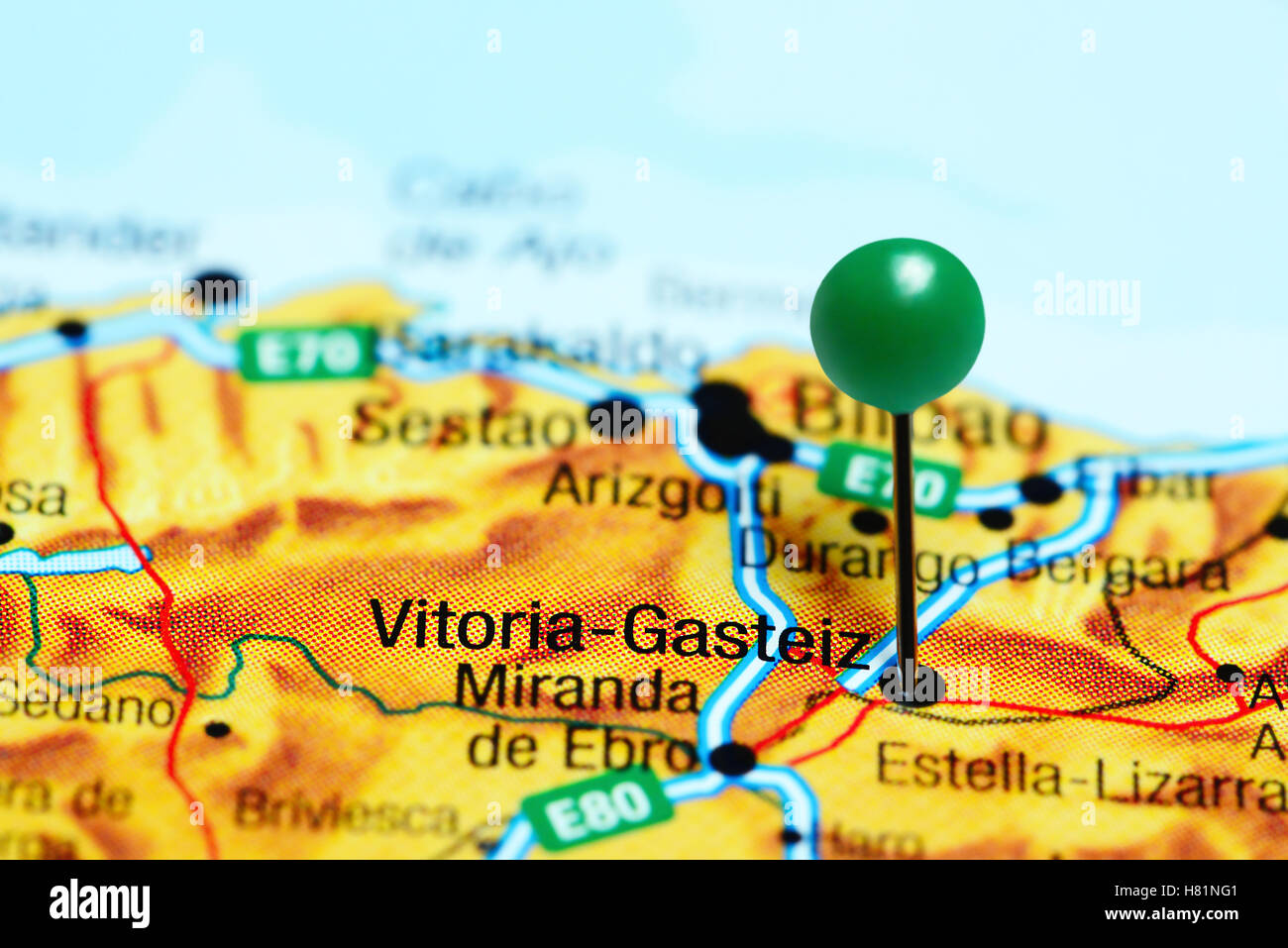 Vitoria map hi-res stock photography and images - Alamy