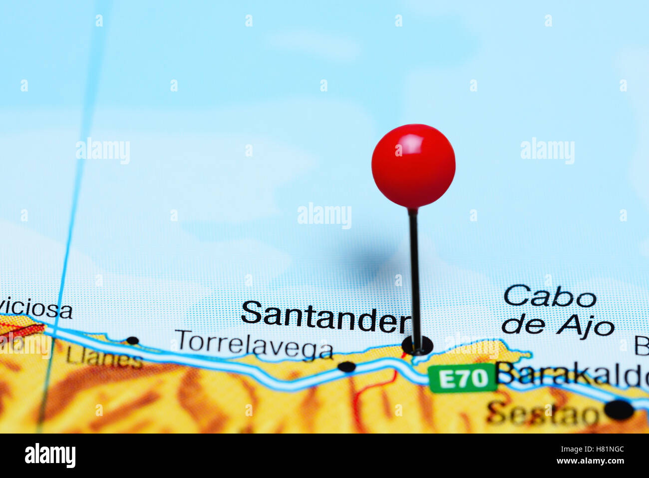 Santander map hi-res stock photography and images - Alamy