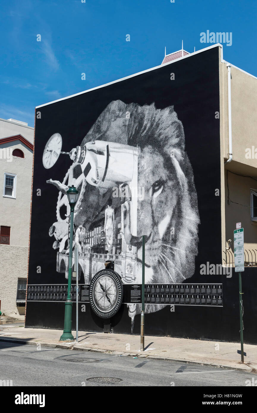 The Atlas of Tomorrow, mural, by Candy Chang, Philadelphia ...