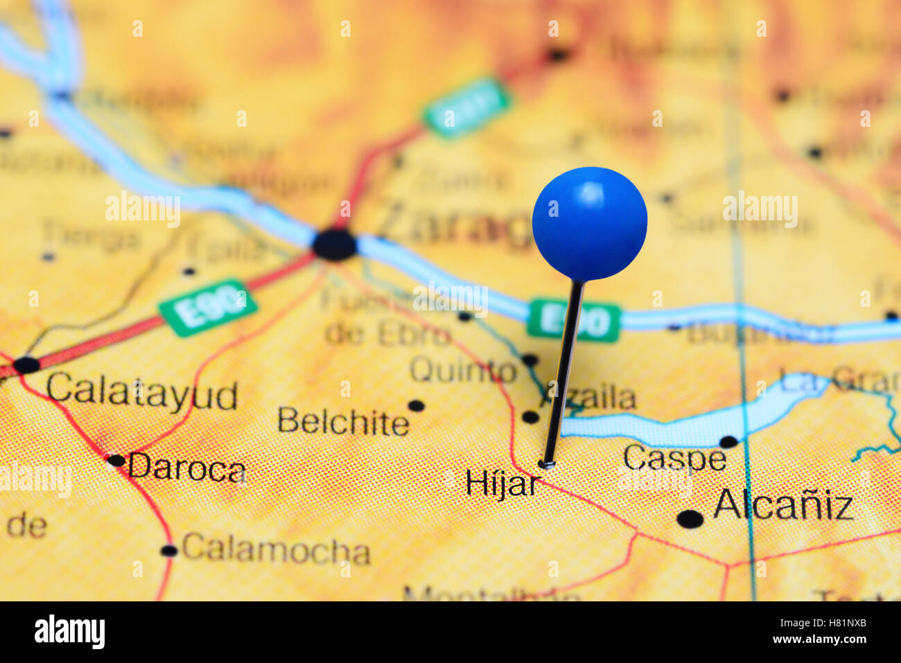 Map of hijar spain hi-res stock photography and images - Alamy