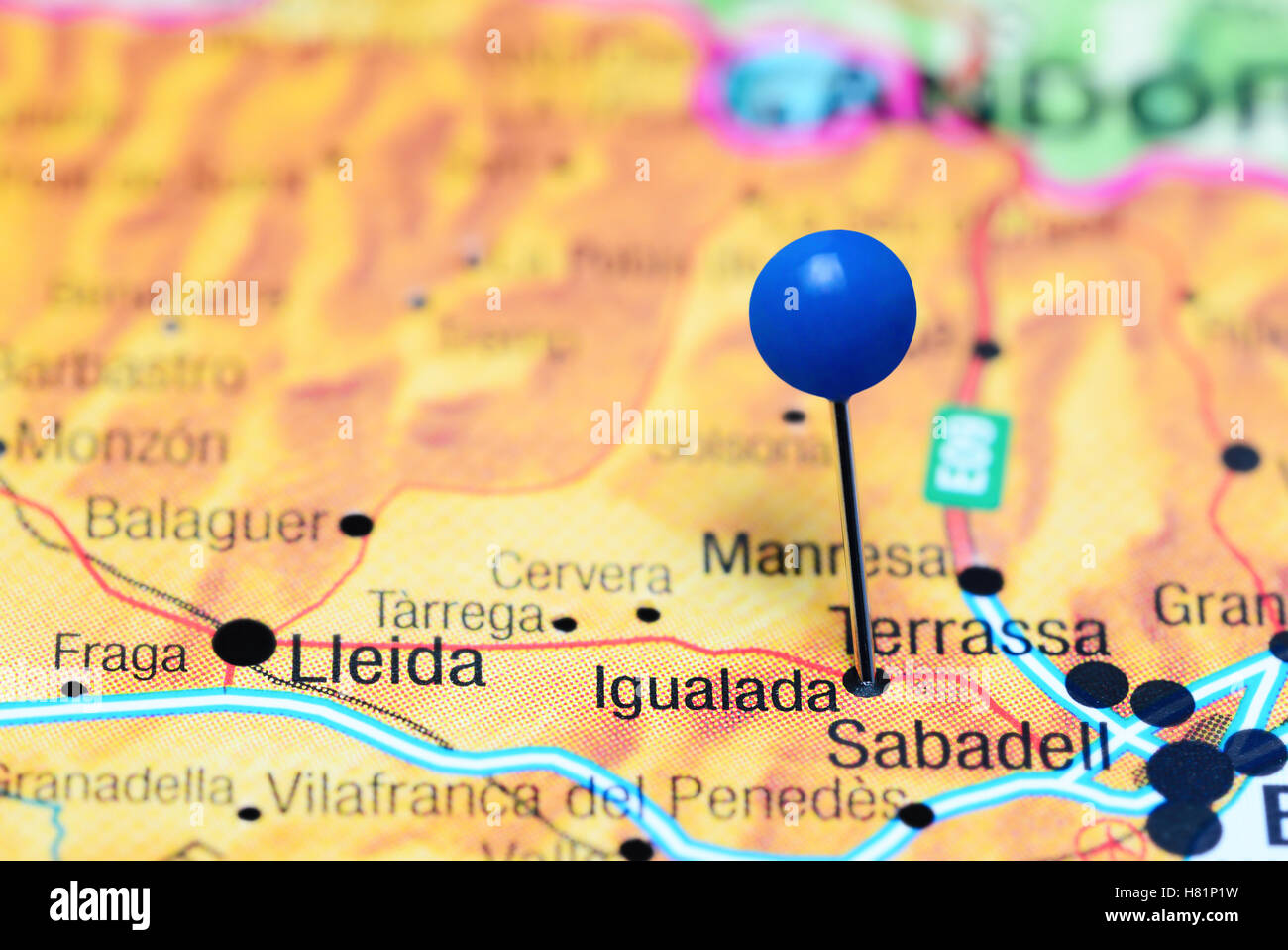 Igualada spain map hi-res stock photography and images - Alamy
