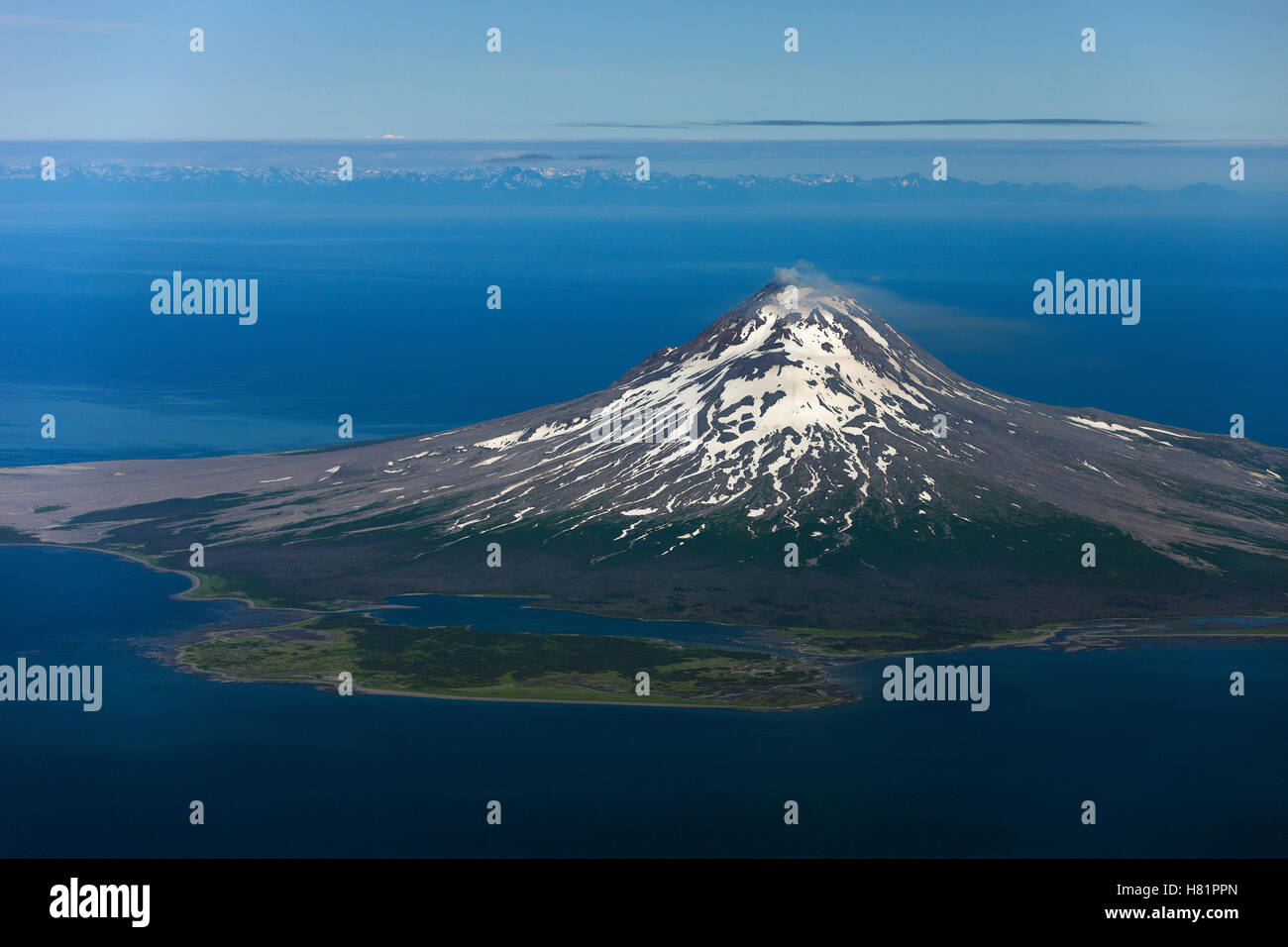 Augustine Volcano, Cook Inlet, Alaska Stock Photo - Alamy
