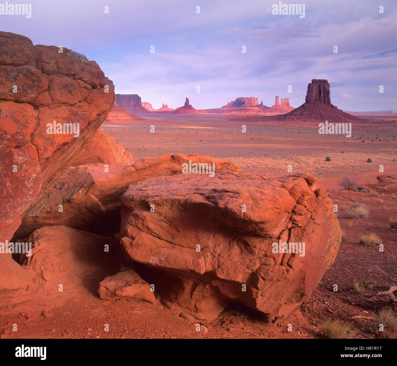 Mittens, North Window, Monument Valley, Arizona Stock Photo - Alamy
