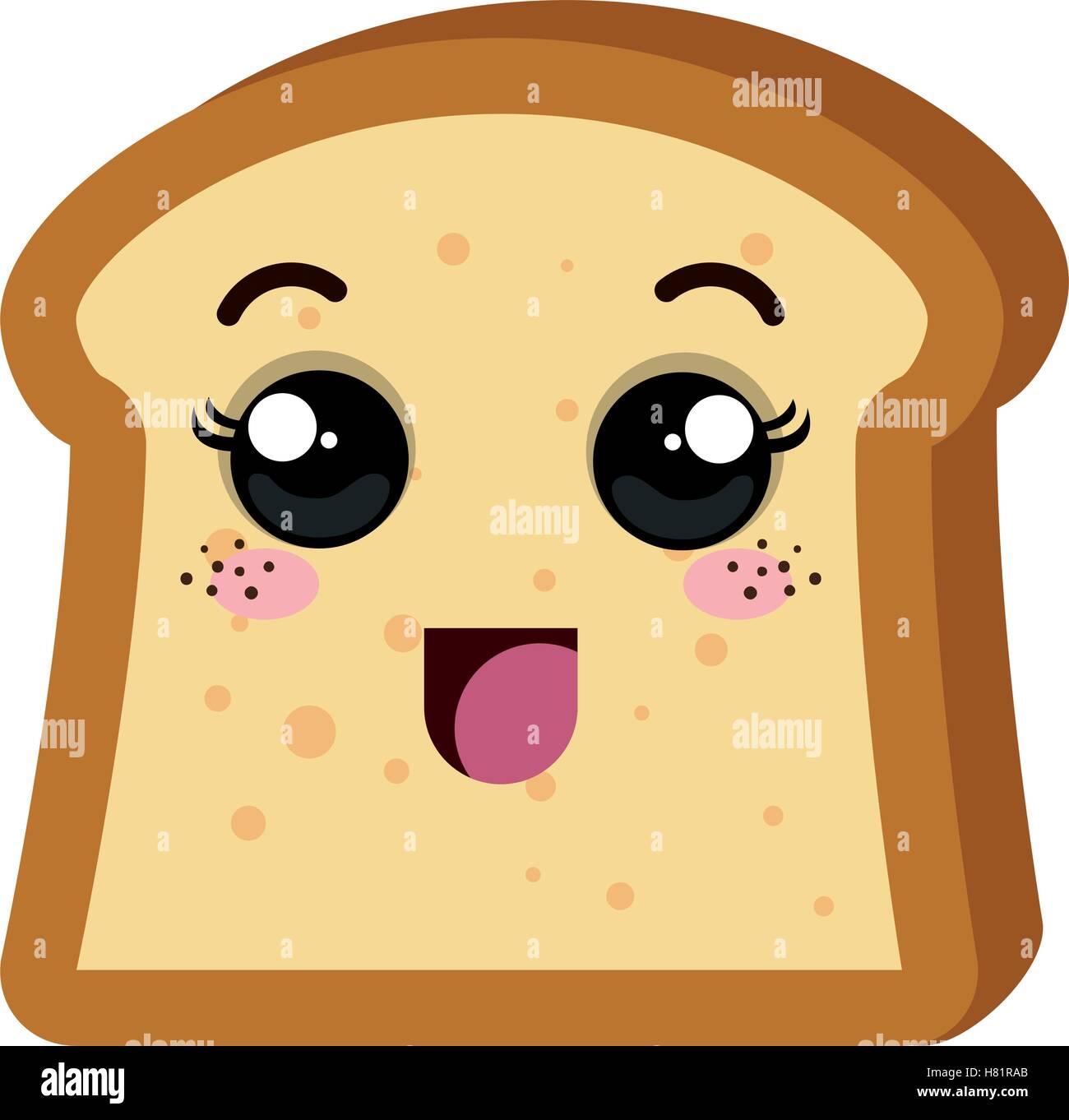 delicious bread kawaii style vector illustration design Stock Vector Image & Art - Alamy