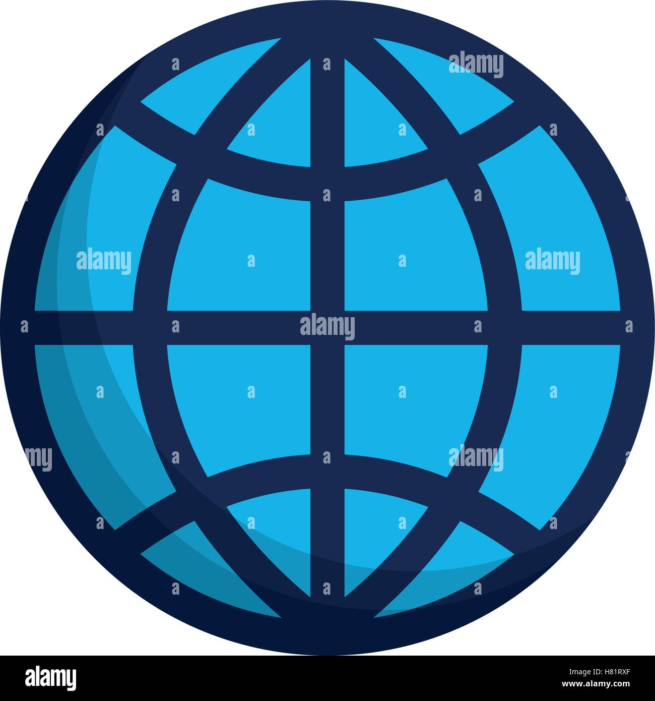 Global communication sphere icon. Internet connectivity web and ...