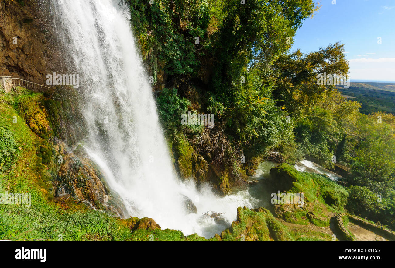 View of the Edessa waterfalls in Edessa, Greece Stock Photo - Alamy