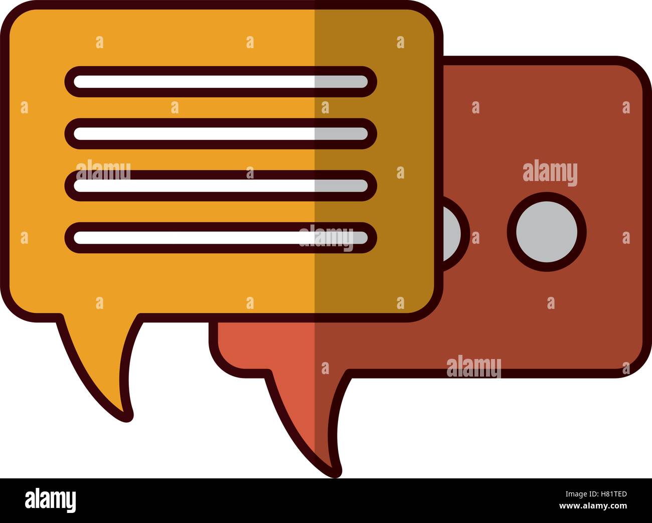 Bubble icon. Communication message discussion and conversation theme ...
