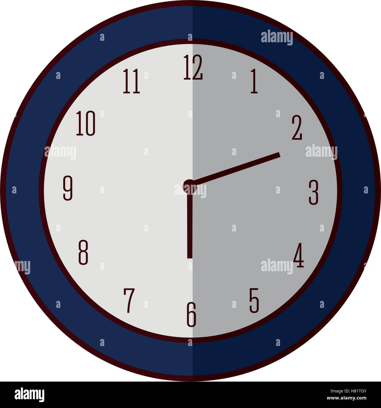 Clock icon. Time tool and instrument theme. Isolated design. Vector ...