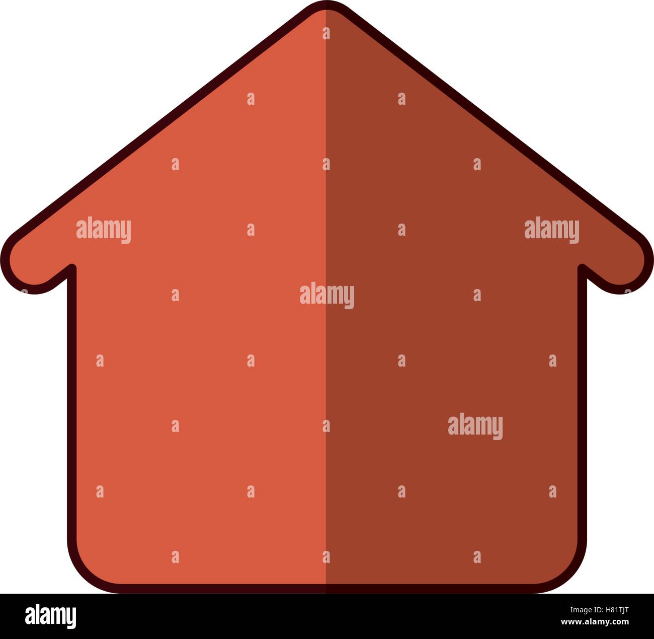 House icon. Real estate building and residential theme. Isolated design ...