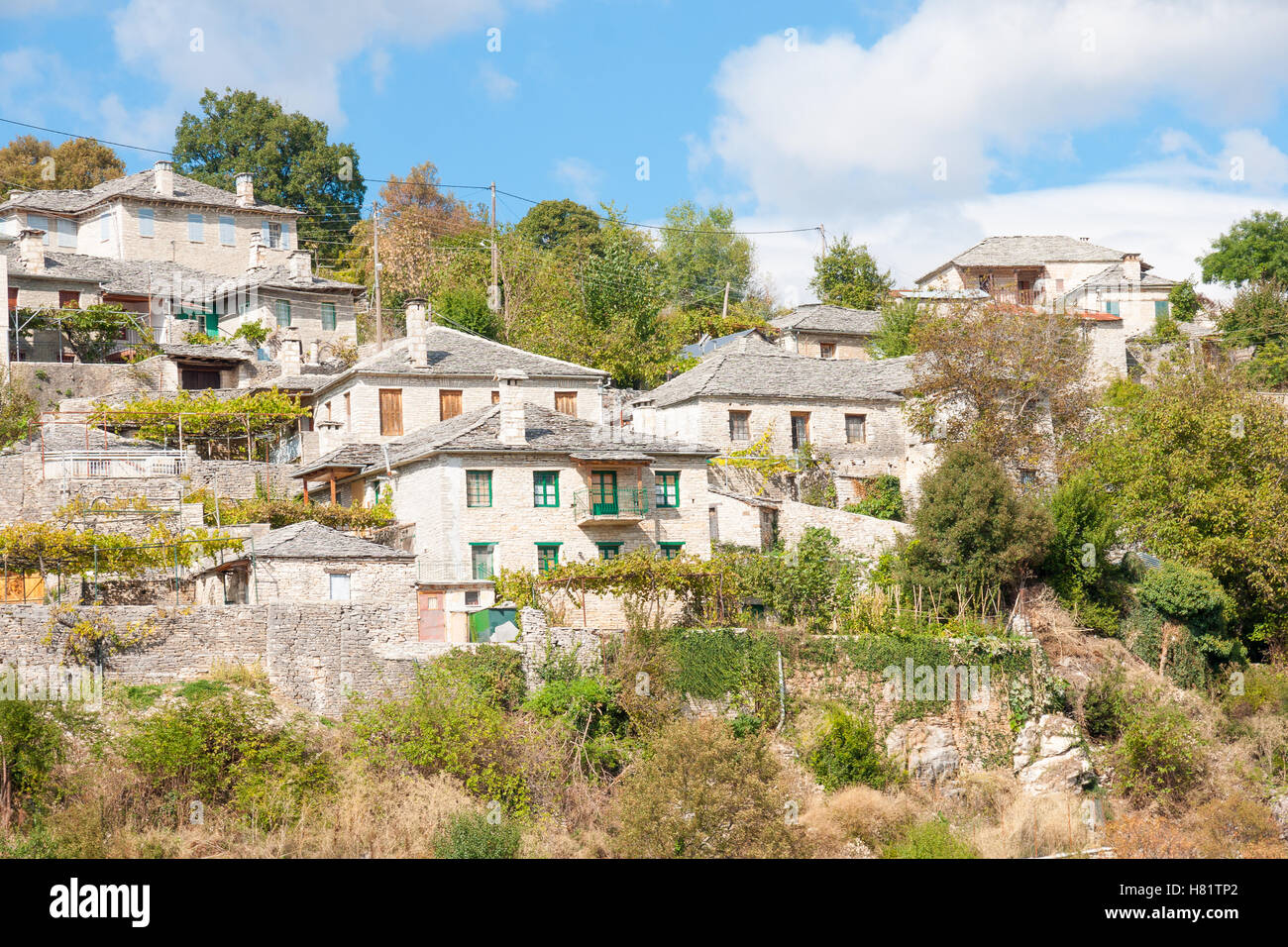 Typical greek village hi-res stock photography and images - Alamy