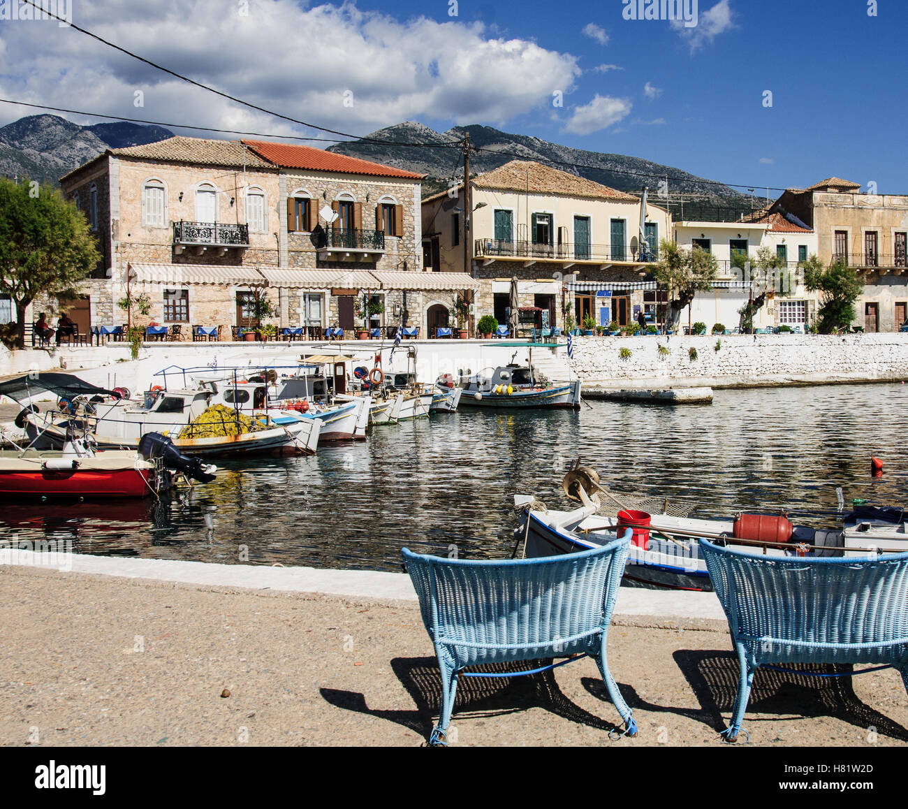 Typical greek fishing village hi-res stock photography and images - Alamy