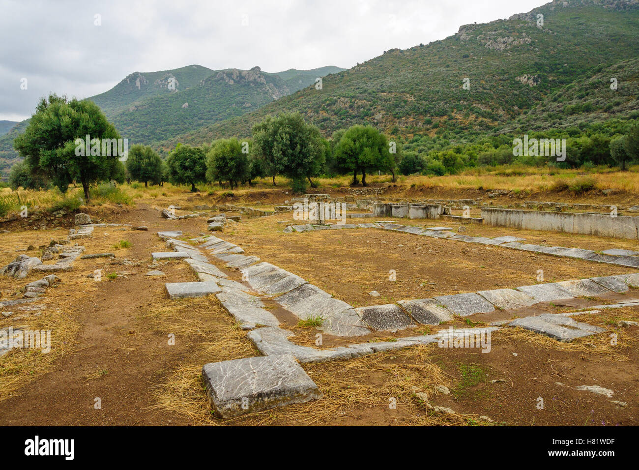 Archeological remains in the Argolis region, Peloponnese, Greece Stock ...