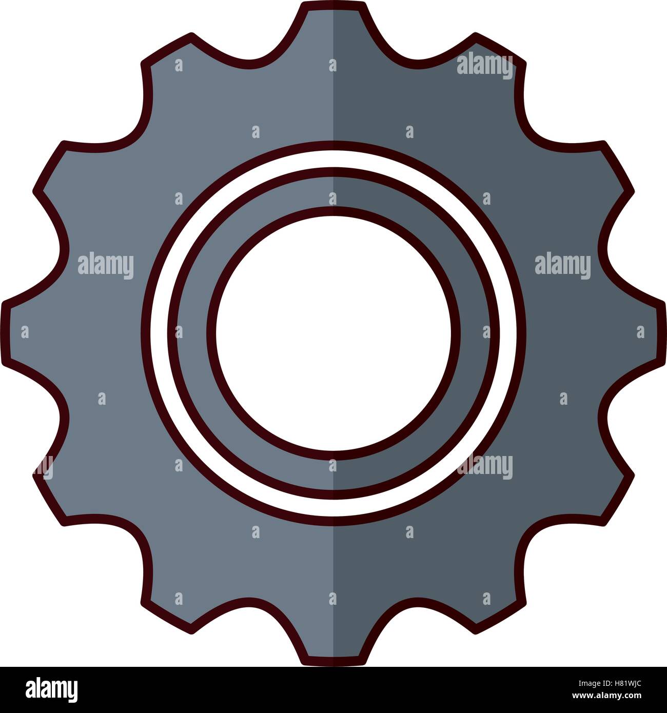 Gear object icon. Machine part technology industry and wheel theme ...