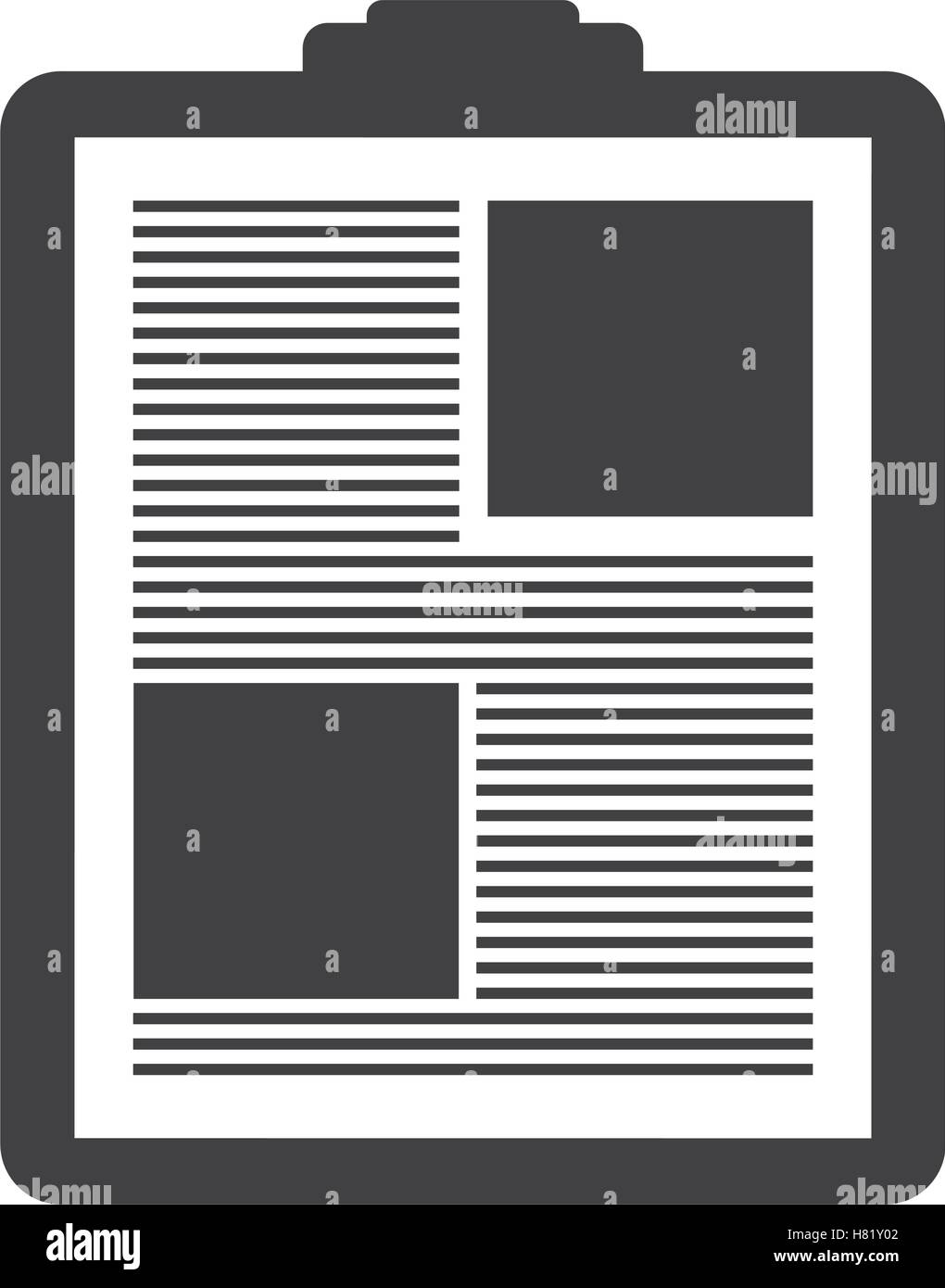 Document paper icon. Archive organize office and information theme ...