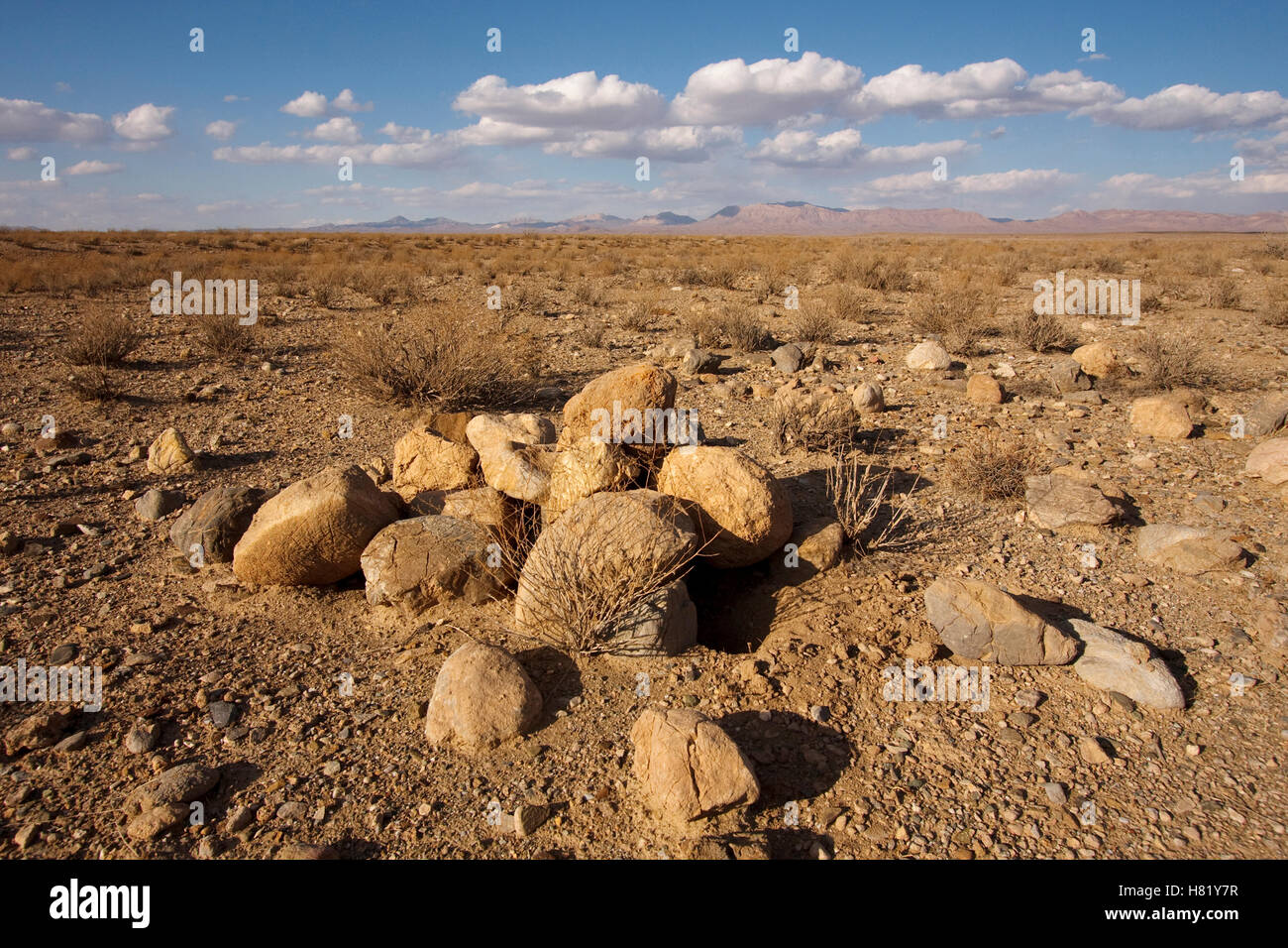Clouds over arid plains of the Bahram'Gur Protected Area, Darab, Iran ...